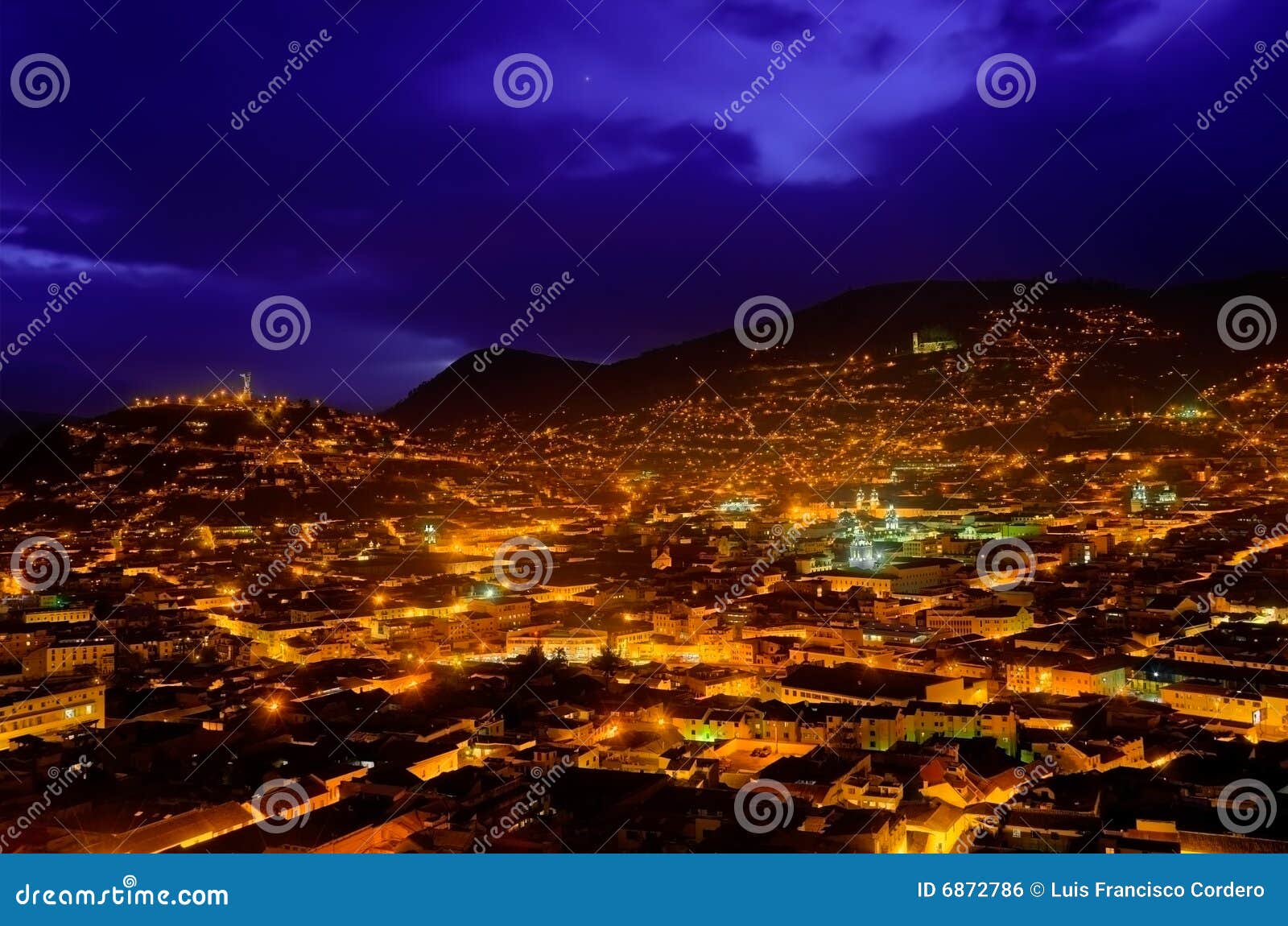 Beautiful city at night stock photo. Image of metropolitan - 6872786