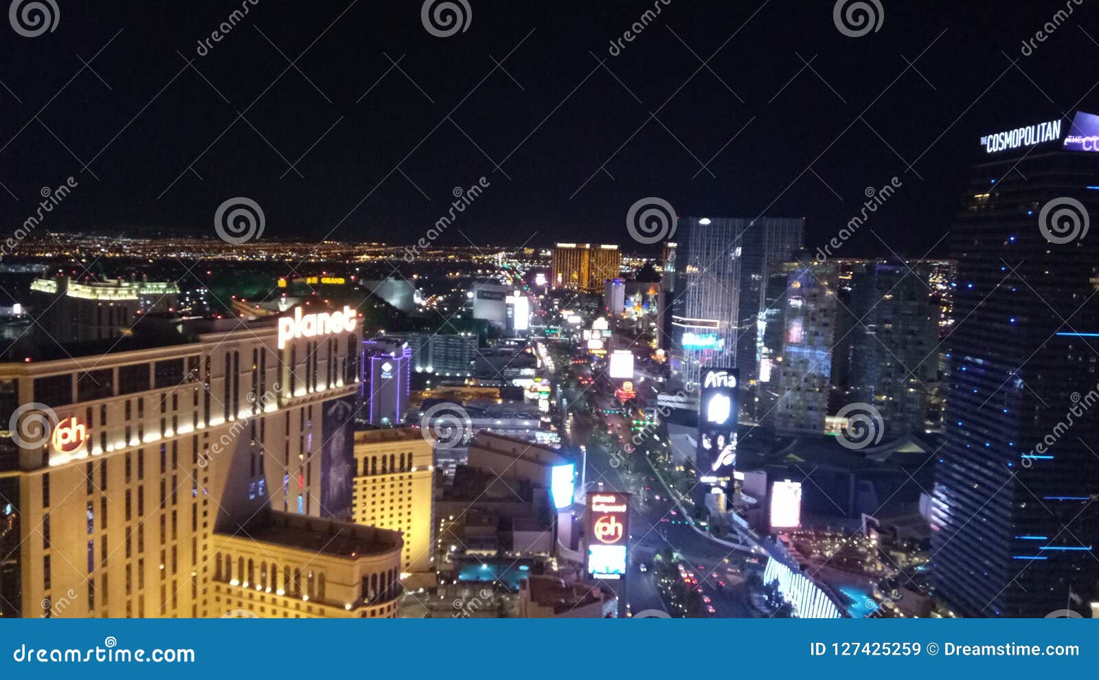 Vegas editorial stock image. Image of night, vegas, city - 127425259