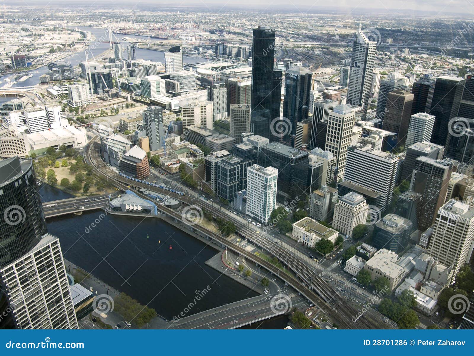 Beautiful Cityscape of Melbourne, Australia. Stock Photo - Image of ...