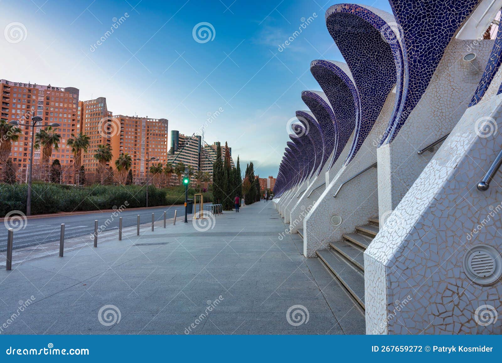Beautiful Cityscape of Valencia at Sunset. Spain Stock Photo - Image of ...