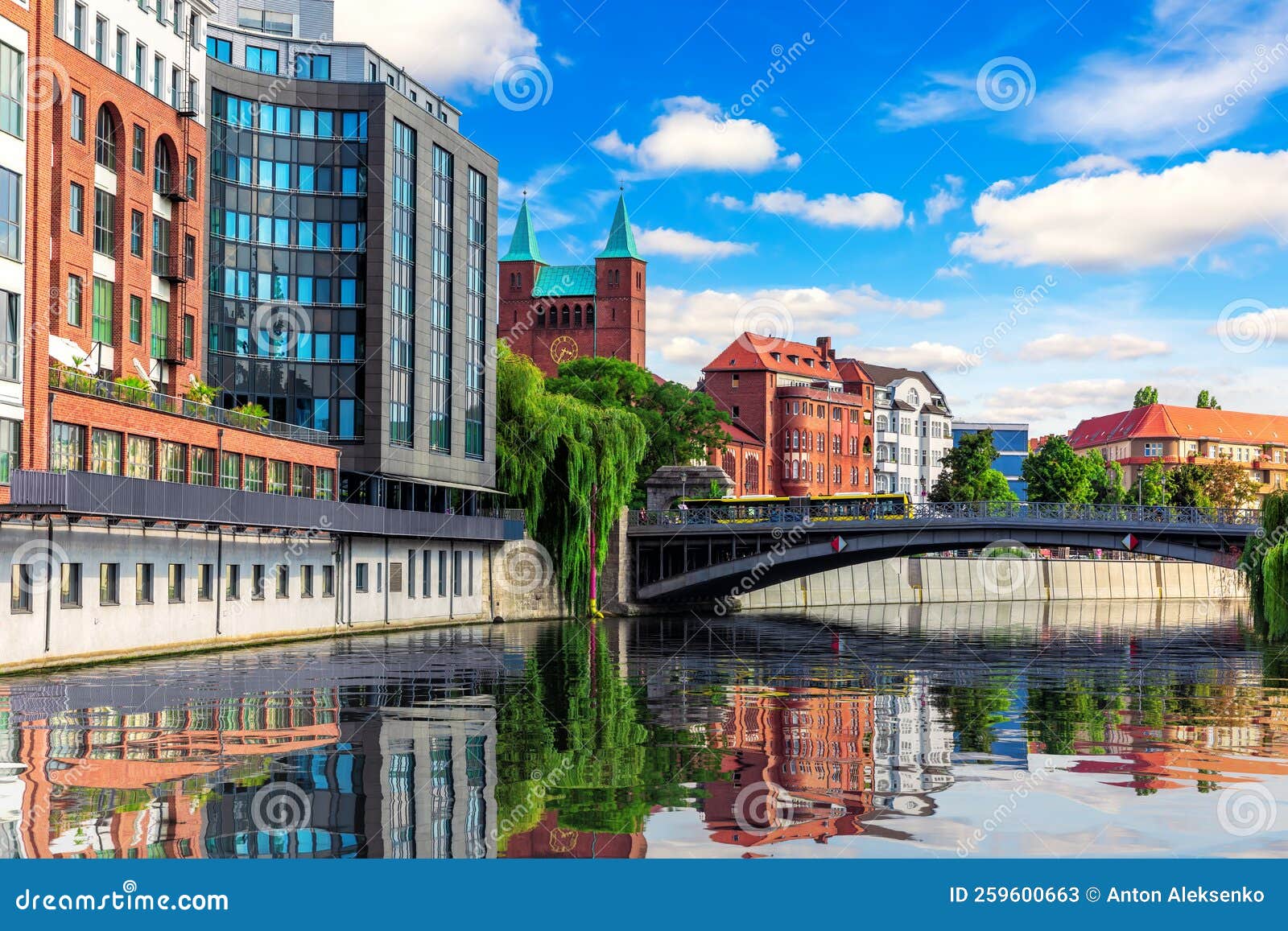 Beautiful Classic Architecture of the Central Berlin by the Bridge Over ...