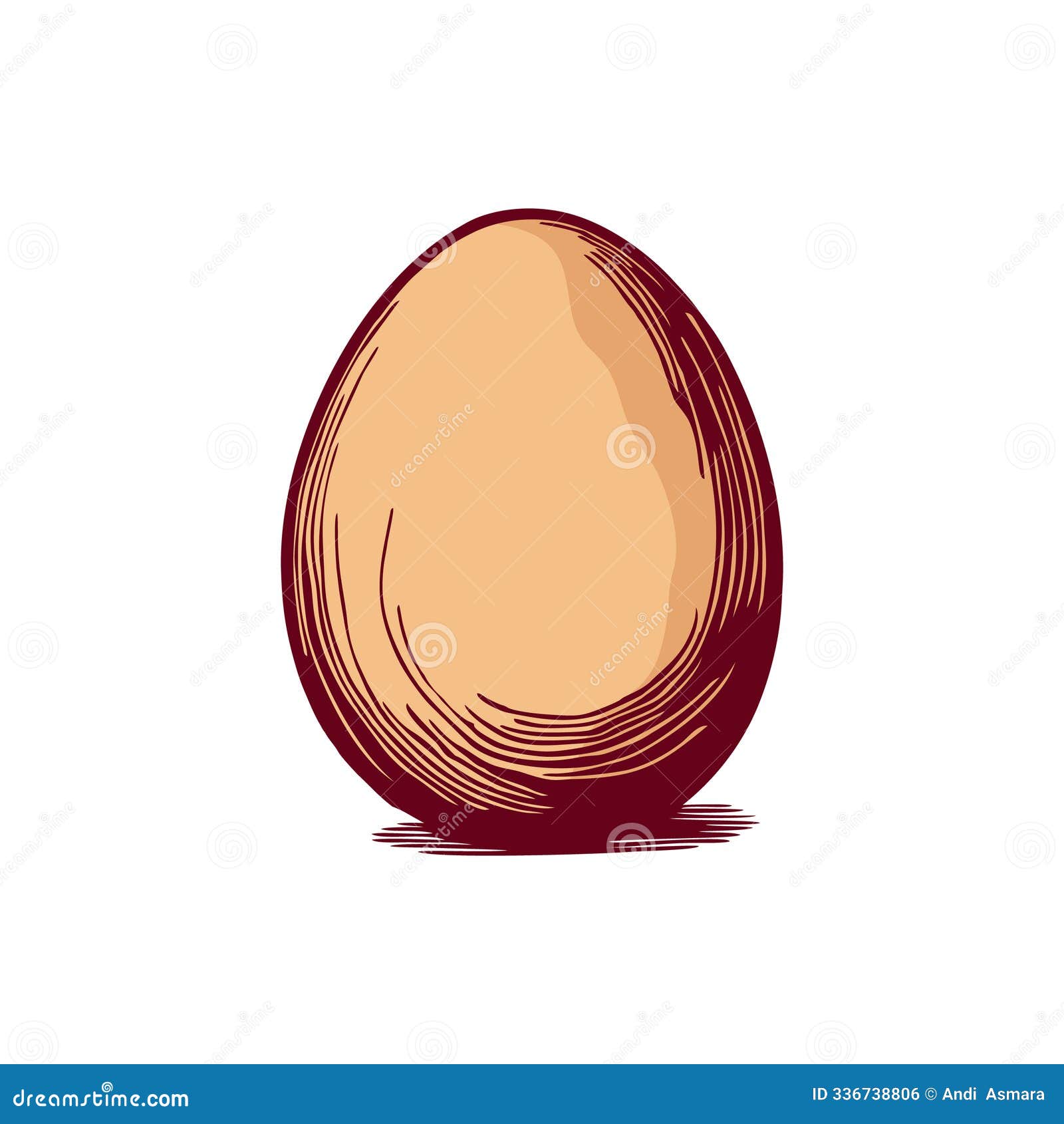 Classic Hand Drawing Egg Illustration Stock Illustration - Illustration ...