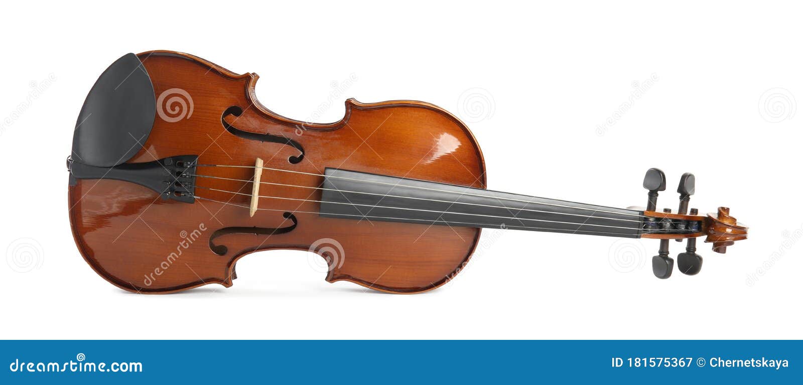 Beautiful Classic Violin Isolated. Musical Instrument Stock Image ...