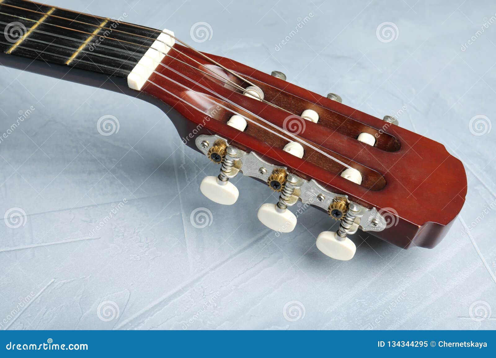 Beautiful Classical Guitar on Color Background Stock Image - Image of ...
