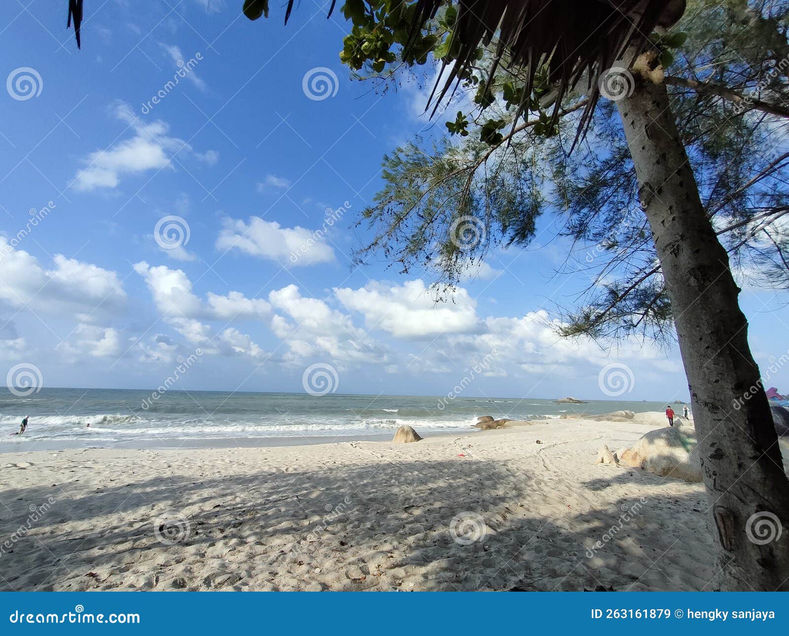 Beautiful and Clean Beach a Pleasant Vacation Spot Stock Image - Image ...