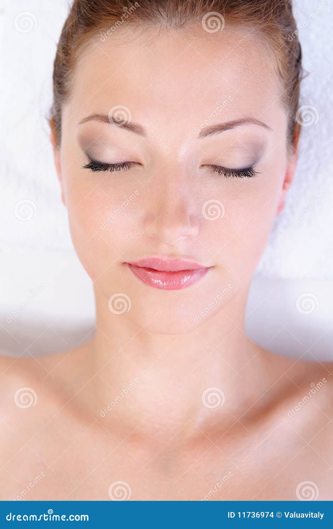 Beautiful Clean Female Face Stock Photo - Image of face, calm: 11736974