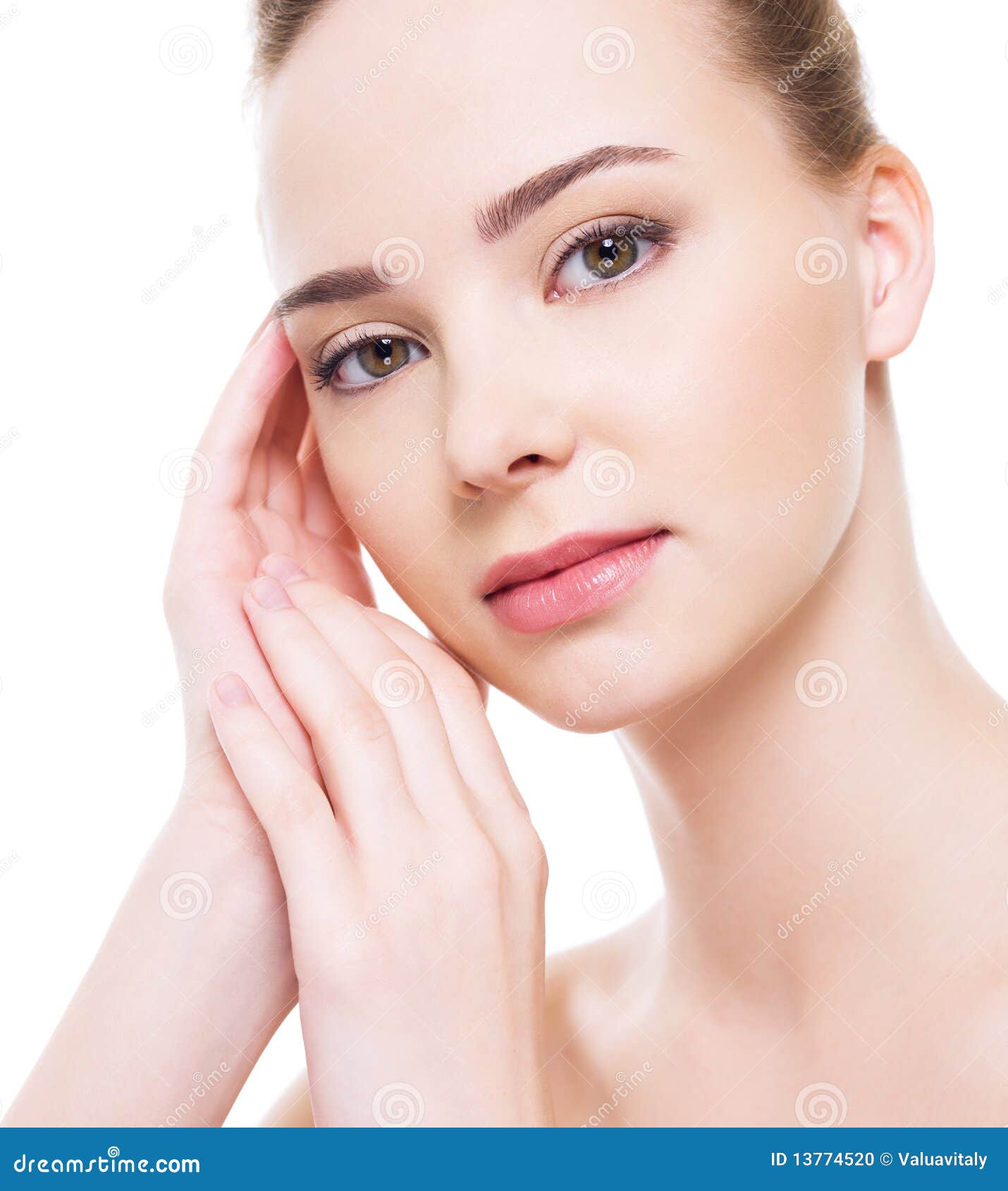 Beautiful clean woman face stock photo. Image of sensuality - 13774520