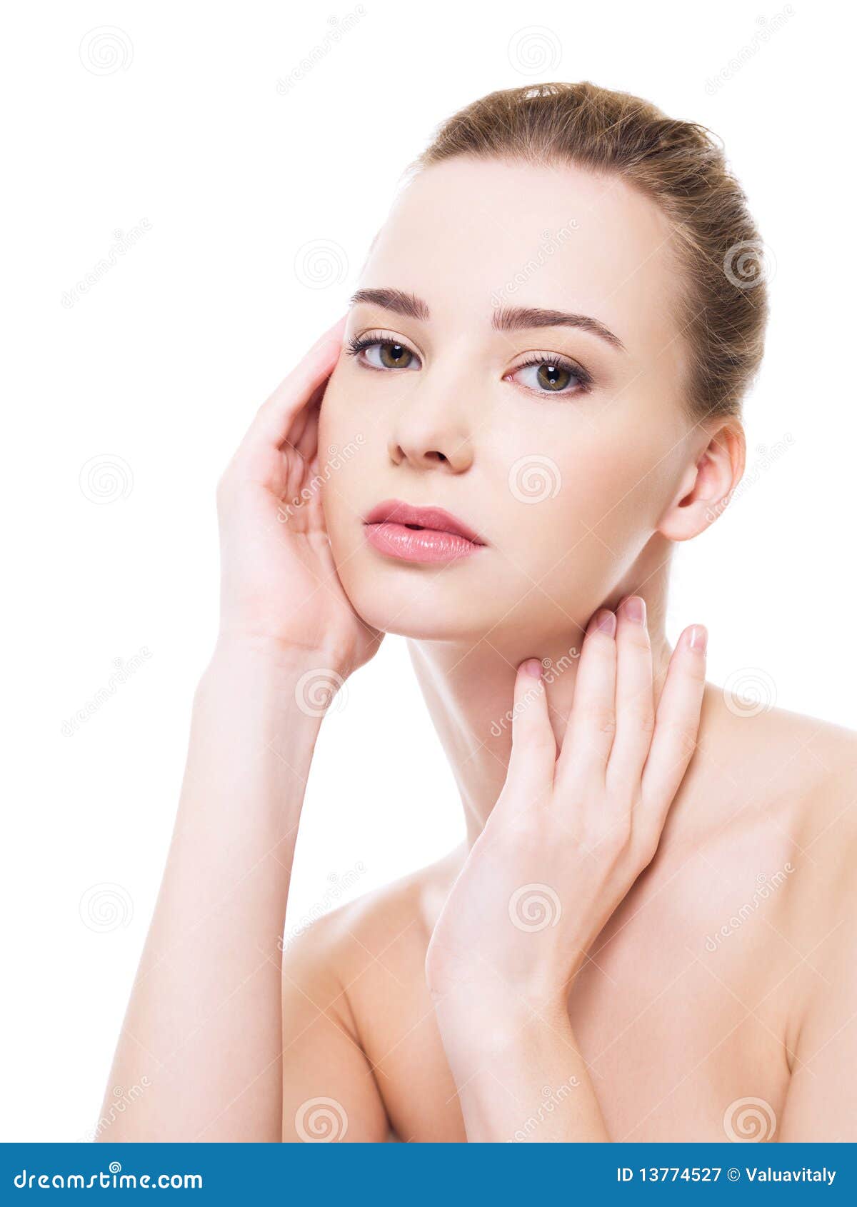 Beautiful clean woman face stock image. Image of portrait - 13774527