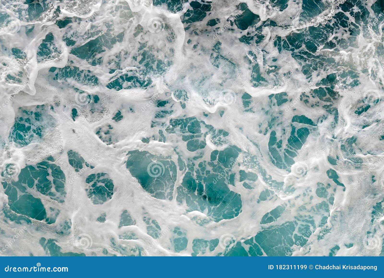 Beautiful Clear Blue Ocean Wave . Top View Stock Image - Image of ...