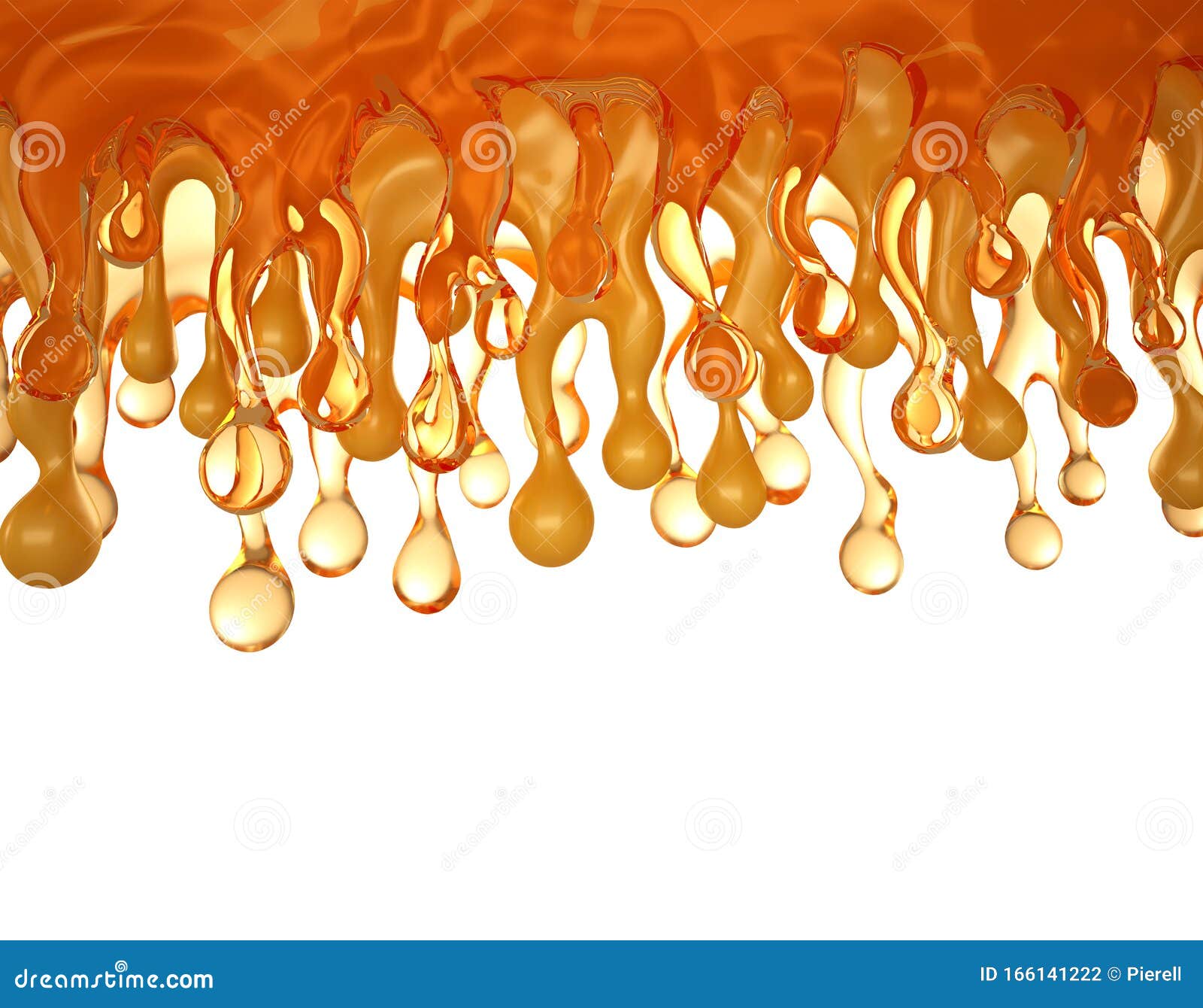 Beautiful Clear Honey Splash Background. 3d Illustration, 3d Rendering ...