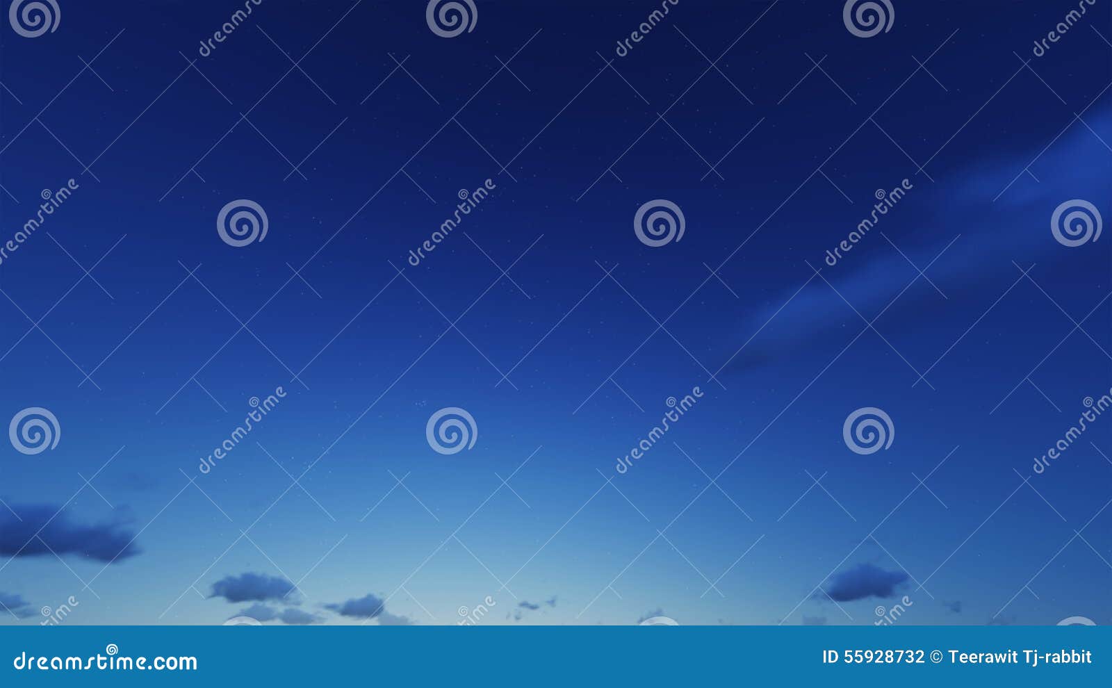 Beautiful Clear Night Sky, the Clouds are Good. Stock Illustration ...