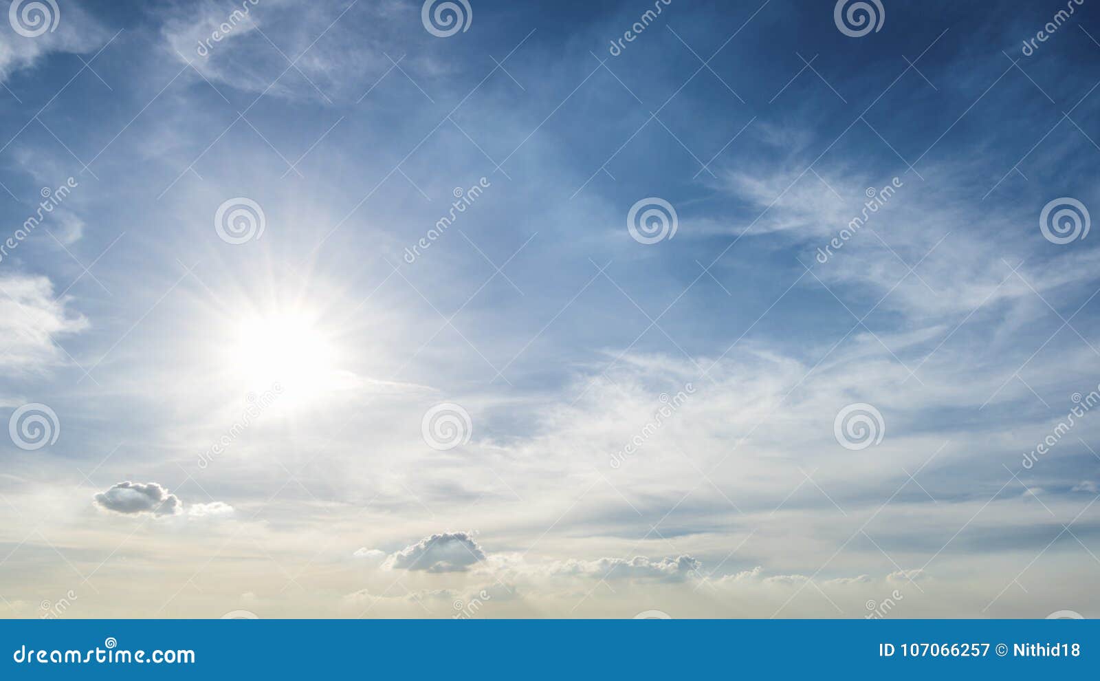 Beautiful Clear Sky on Sunny Day Stock Image - Image of sunny, sunlight ...