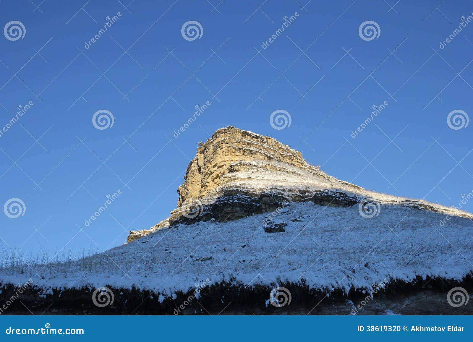 Beautiful cliff stock photo. Image of winter, snow, morning - 38619320