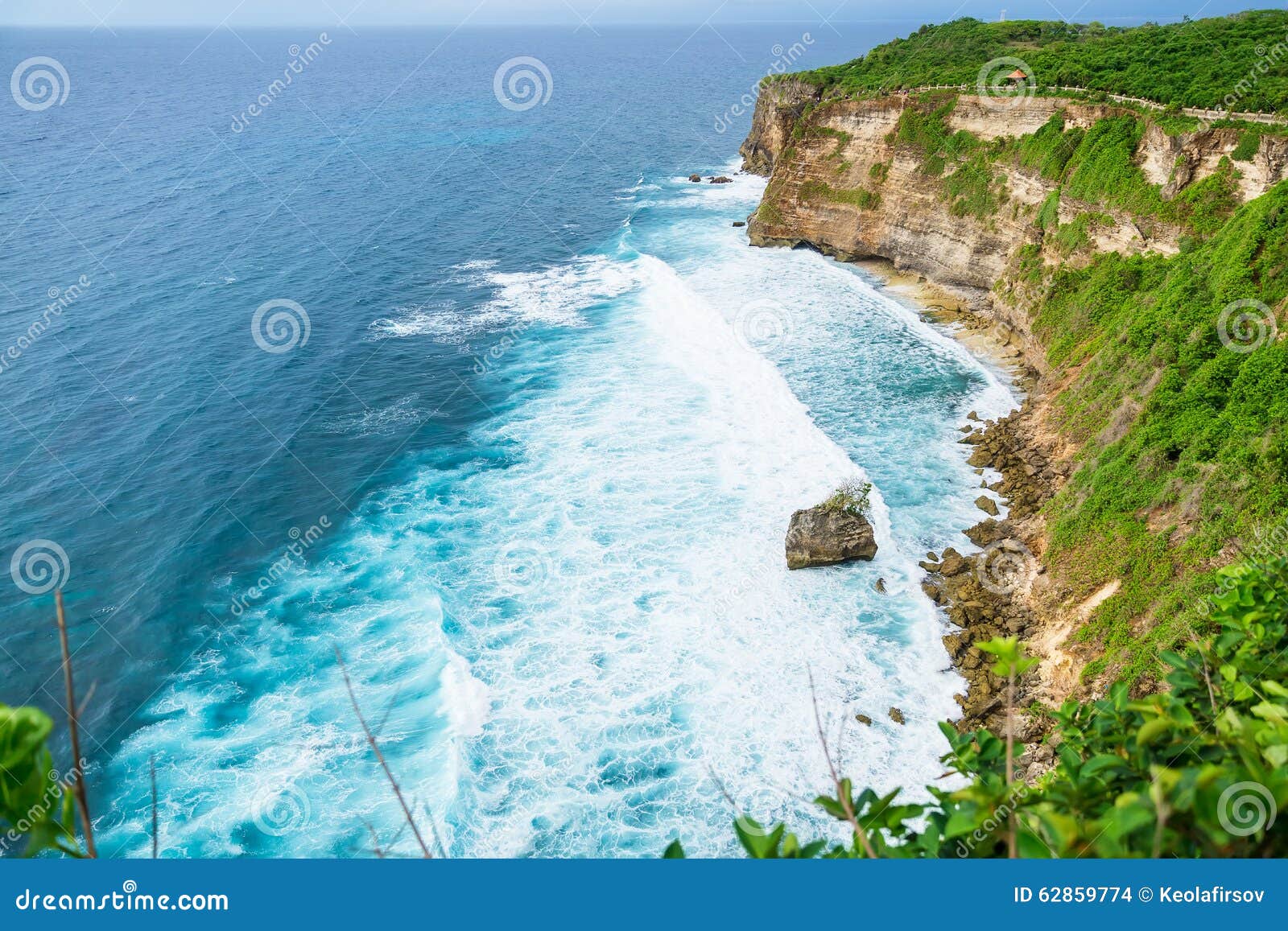 Beautiful cliffs in Bali stock photo. Image of beach - 62859774