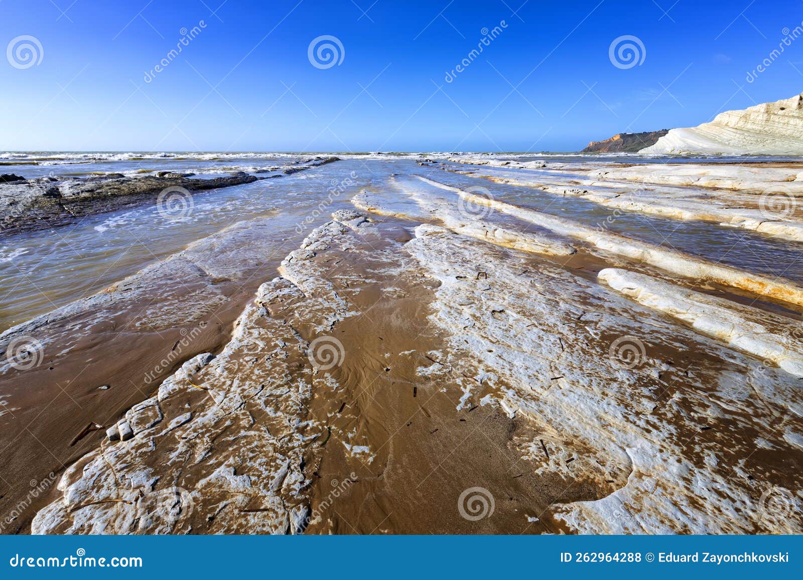 Beautiful Cliffs of the Mediterranean. Rocks among the Sea Stock Photo ...