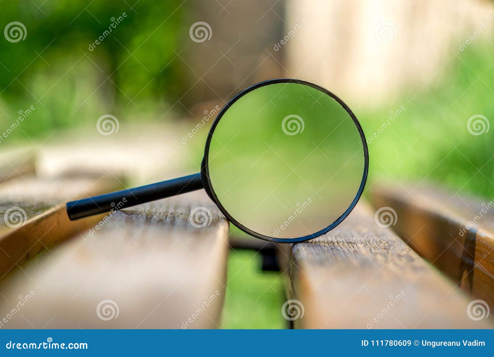 Beautiful Close Up on a Magnifying Glass Stock Image - Image of closeup ...