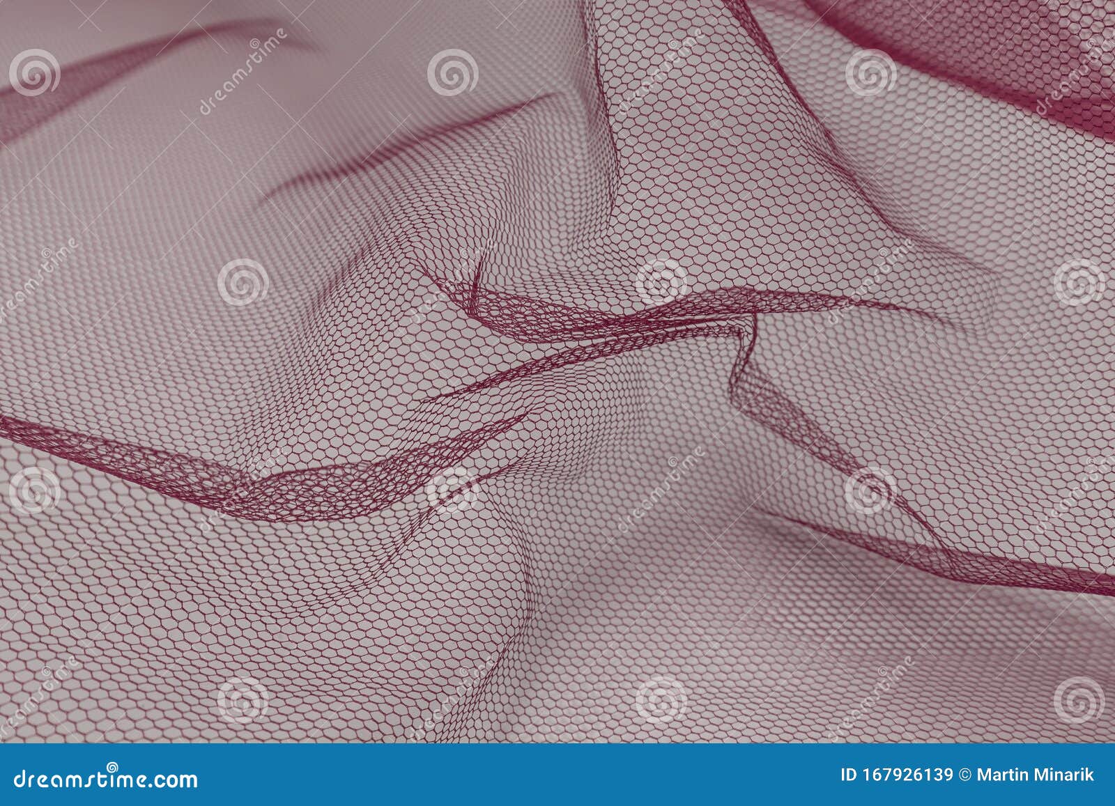 Beautiful Close Up of Red Tulle Fabric with Textile Texture Background ...