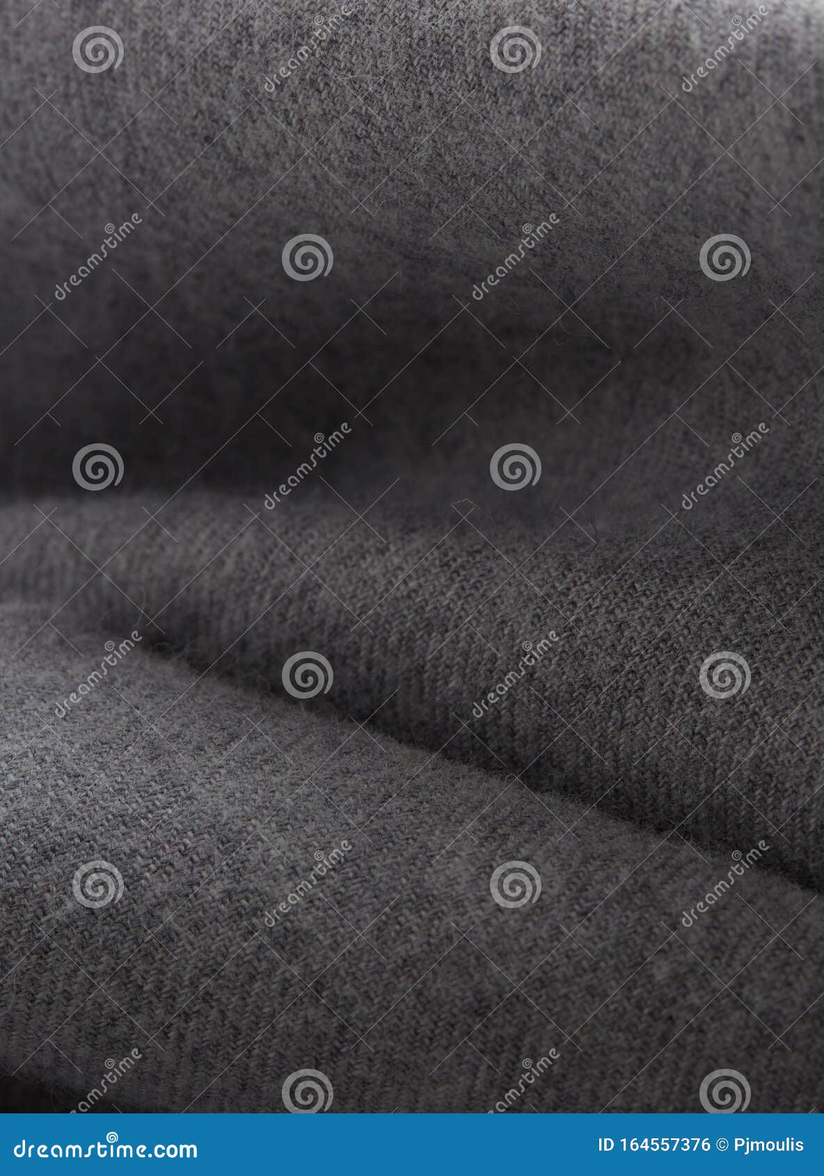 Textile- Grey Wool Fibers Close-up, Macro Photography with Volumes ...