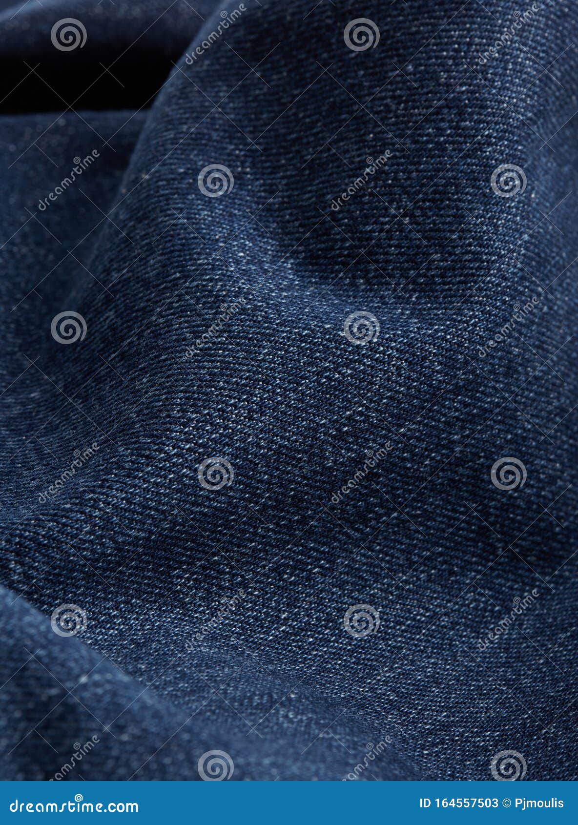 Textile Denim Close-up, Macro Photography with Volumes Stock Image ...