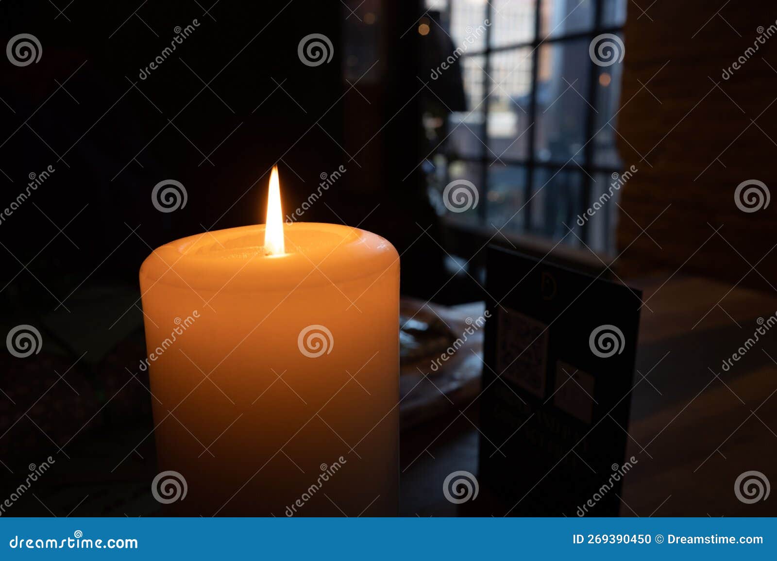 Beautiful Closeup of a Candle in the Dark Stock Photo - Image of ...