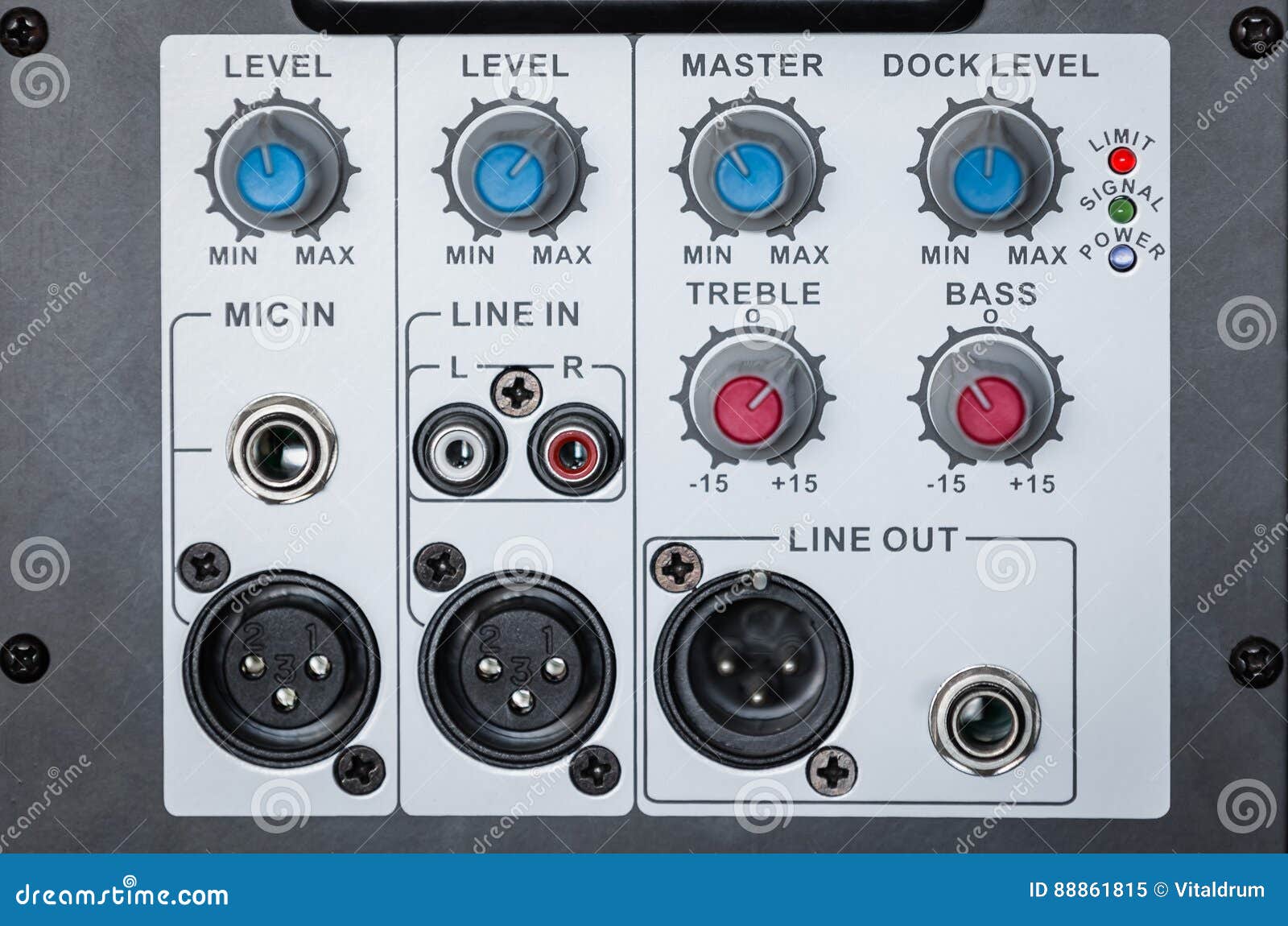 Beautiful Closeup Detailed View of Electronic Control Panel of a Small ...