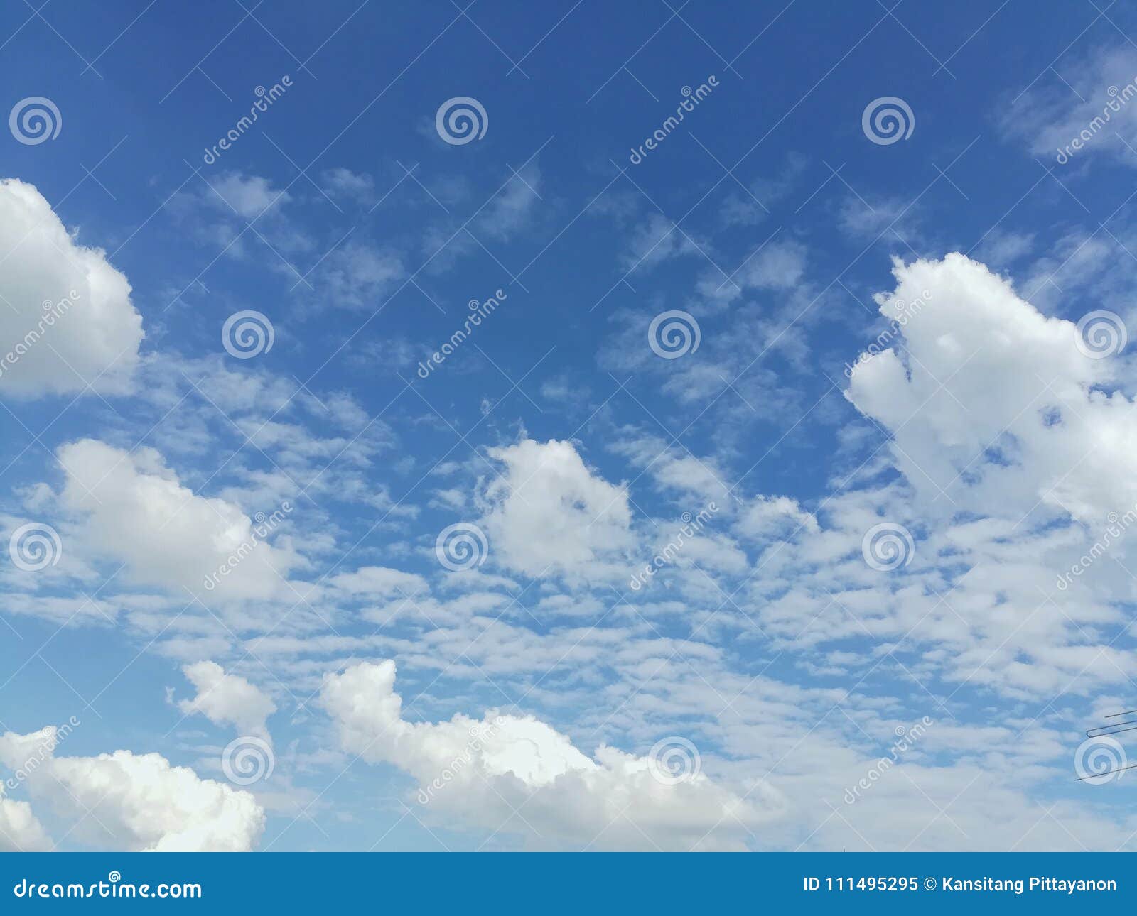 Different Cloud, Floating in the Sky Stock Image - Image of high, lump ...