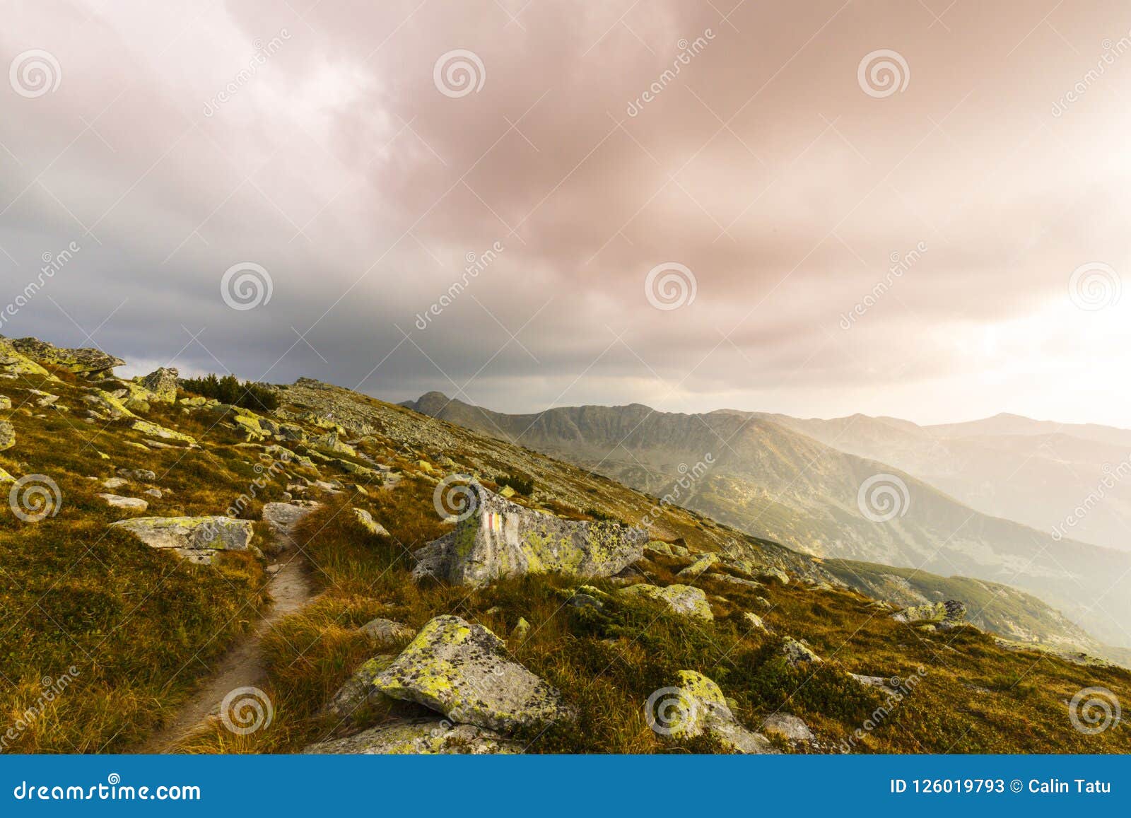 Dramatic Scenery in High Mountains in the Alps, in Summer Stock Image ...