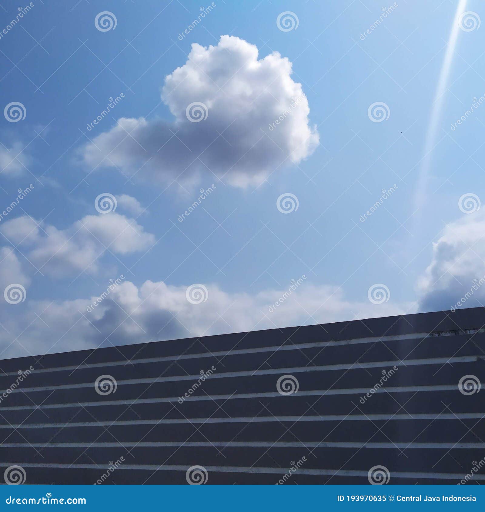 Beautiful Cloud and Sky at the Noon Stock Image - Image of noon ...