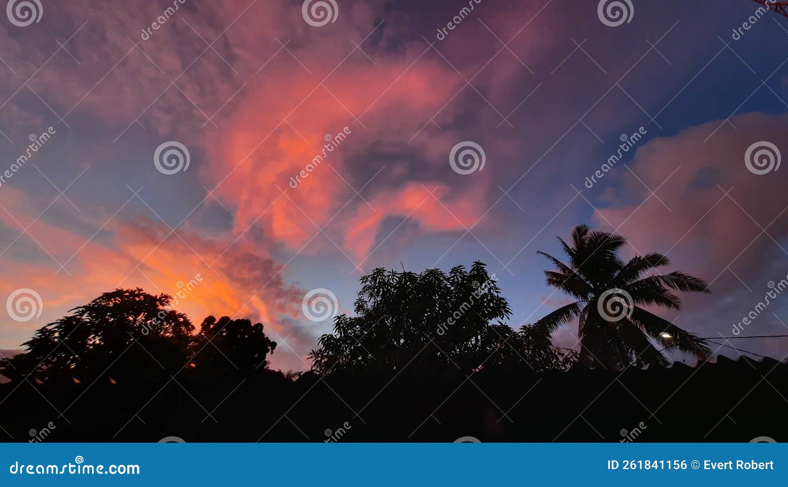 Beautiful Clouds in this Afternoon when the Sun is Down Stock Photo ...