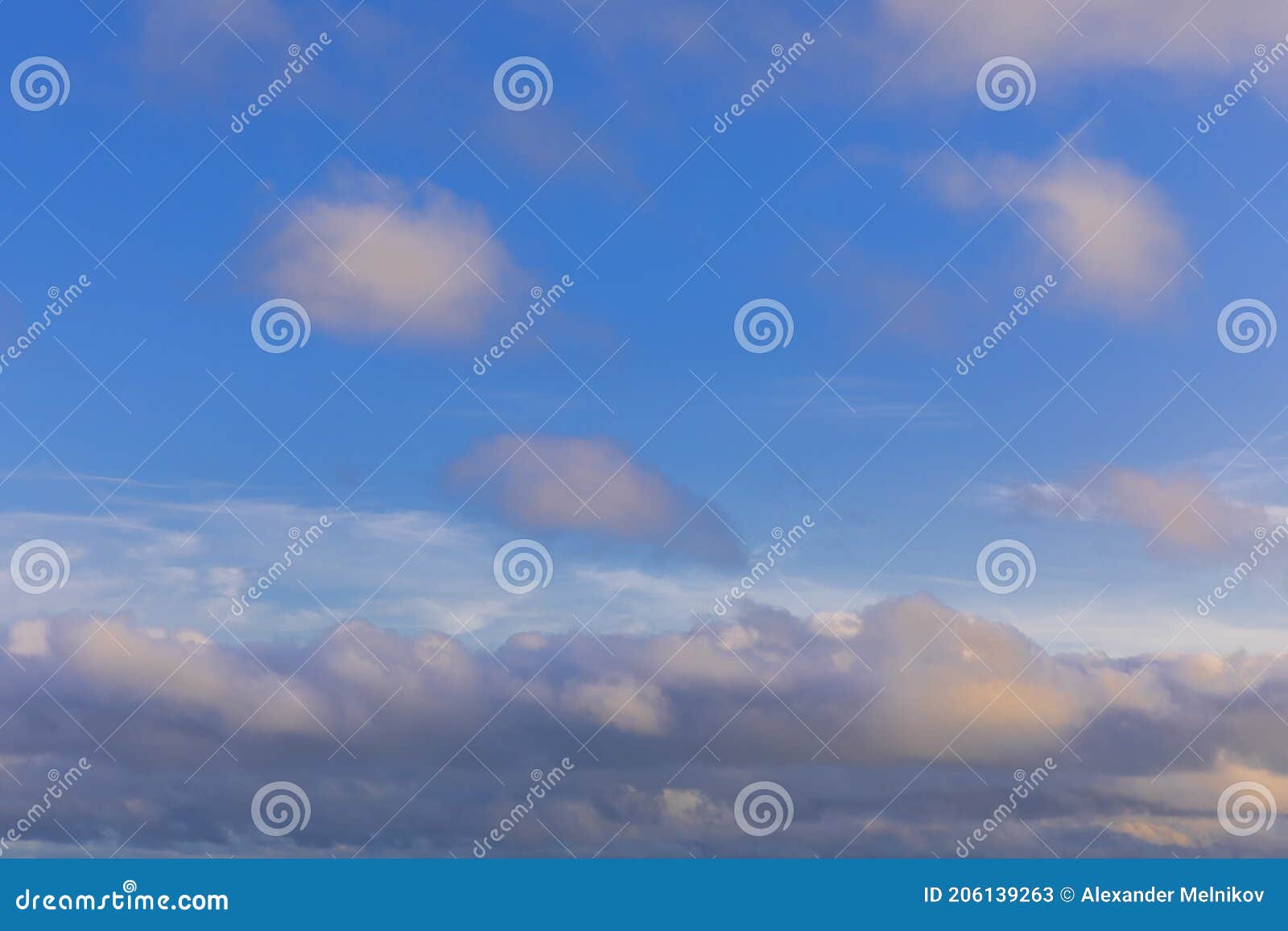 Beautiful Clouds in the Blue Sky Stock Image - Image of climate, bright ...