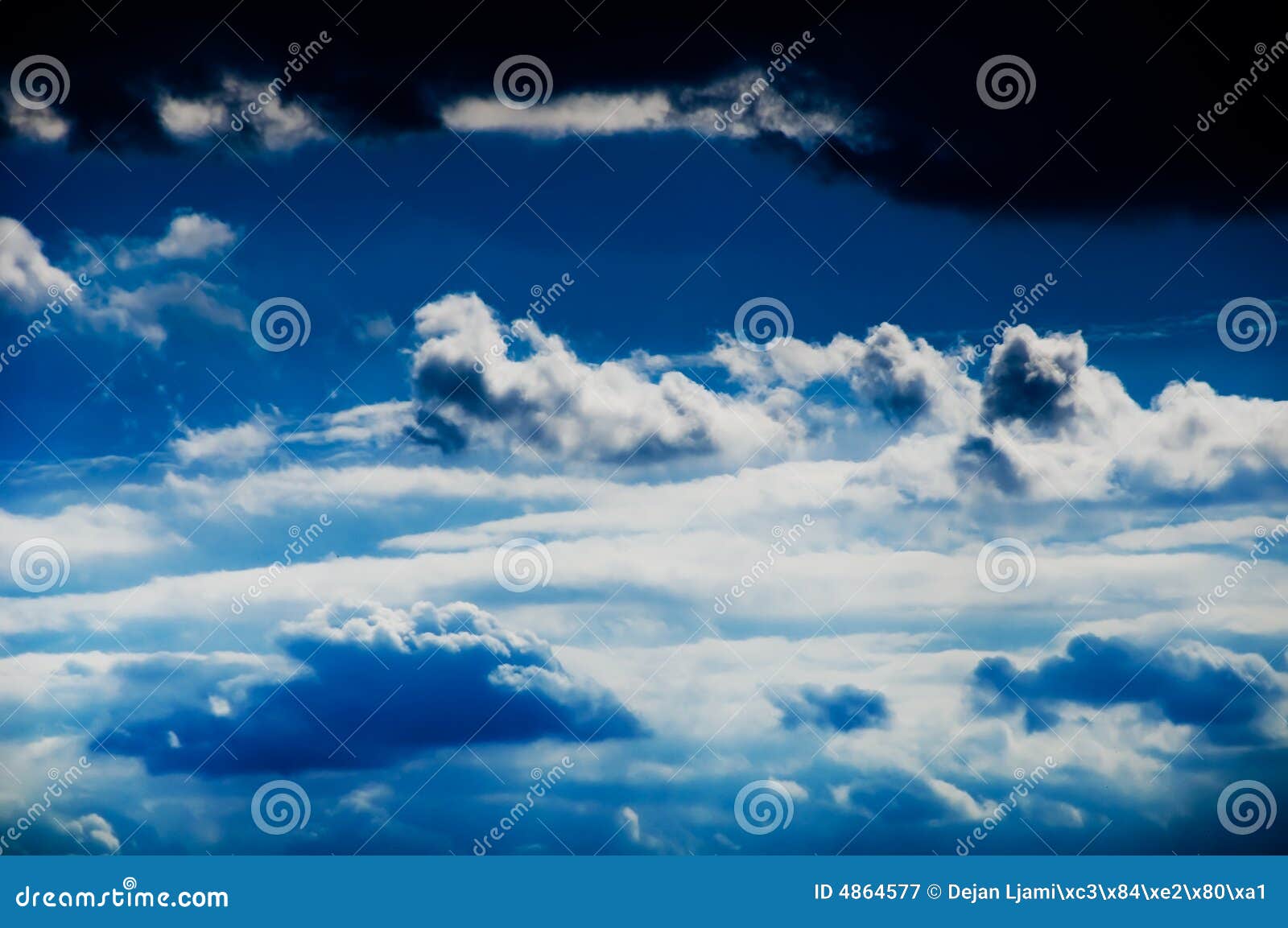 Beautiful Clouds on the Blue Sky Stock Image - Image of winter, autumn ...