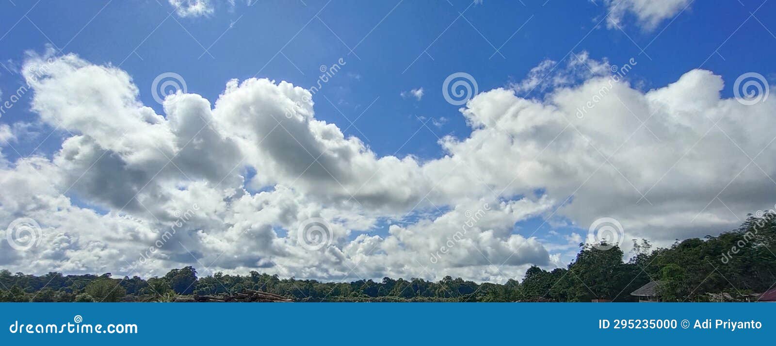 Beautiful Clouds Form in a Tropical Country of Indonesia Stock Photo ...
