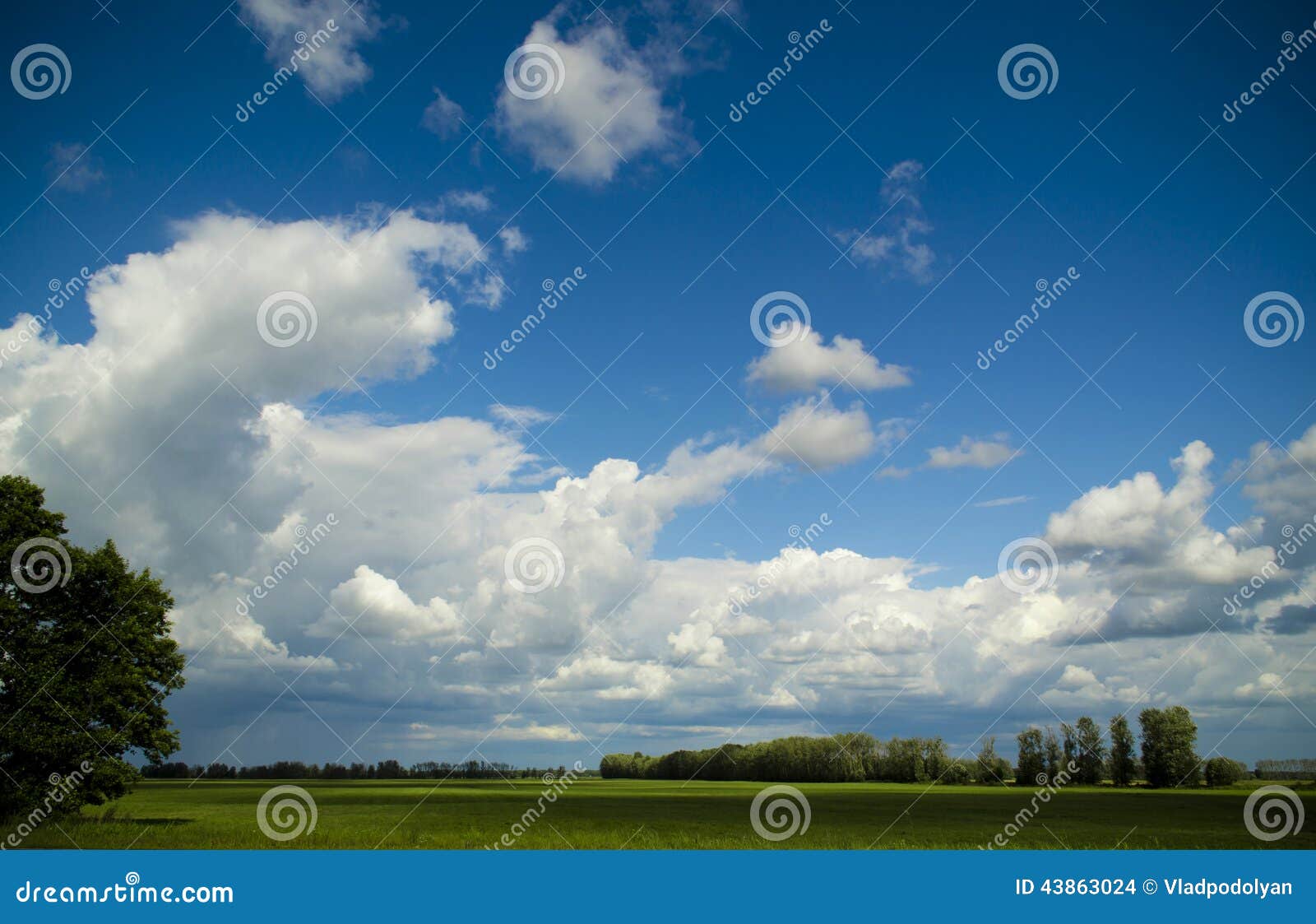 Beautiful Clouds Over the Field Stock Photo - Image of clouds, white ...
