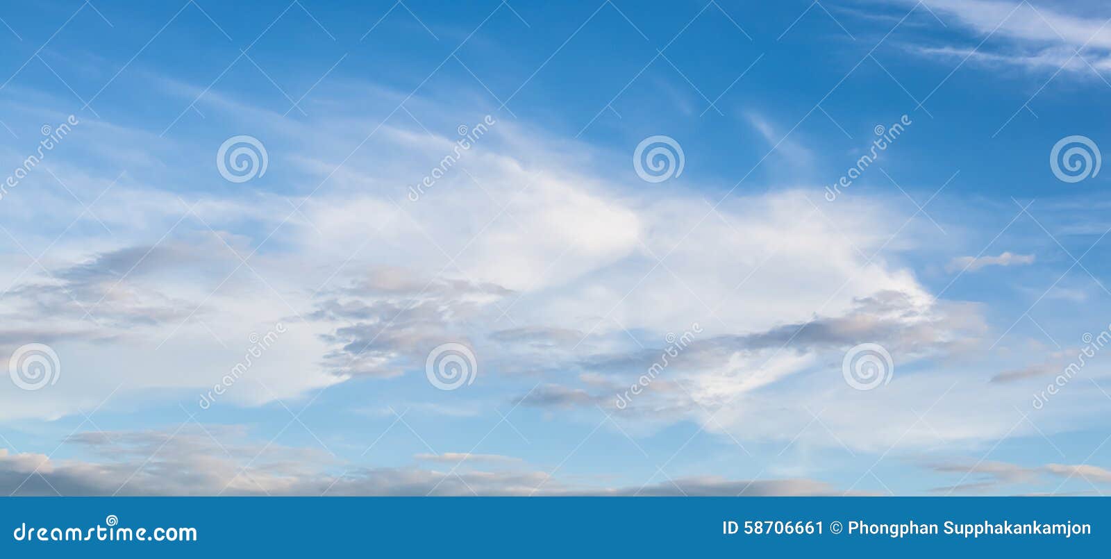 The Beautiful Clouds and Sky in the Good Day Stock Image - Image of ...
