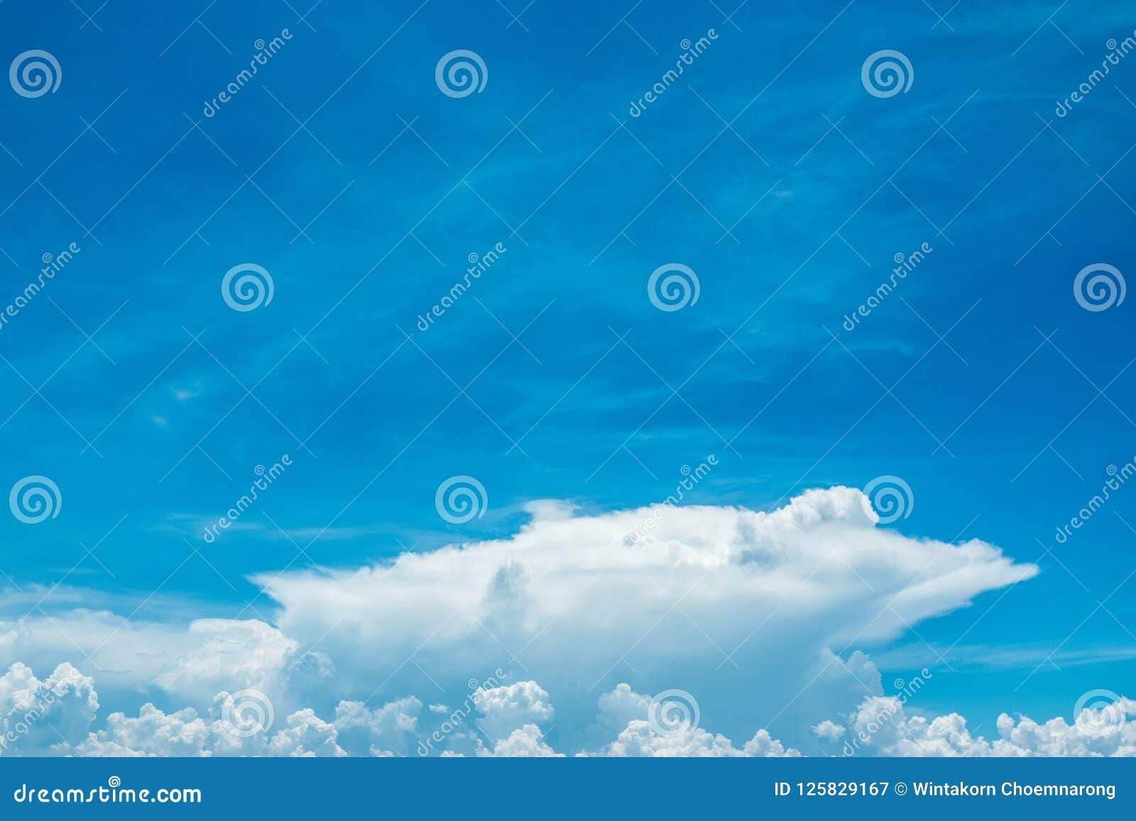 Beautiful Cloudscape with Blue Sky Stock Image - Image of backdrop ...