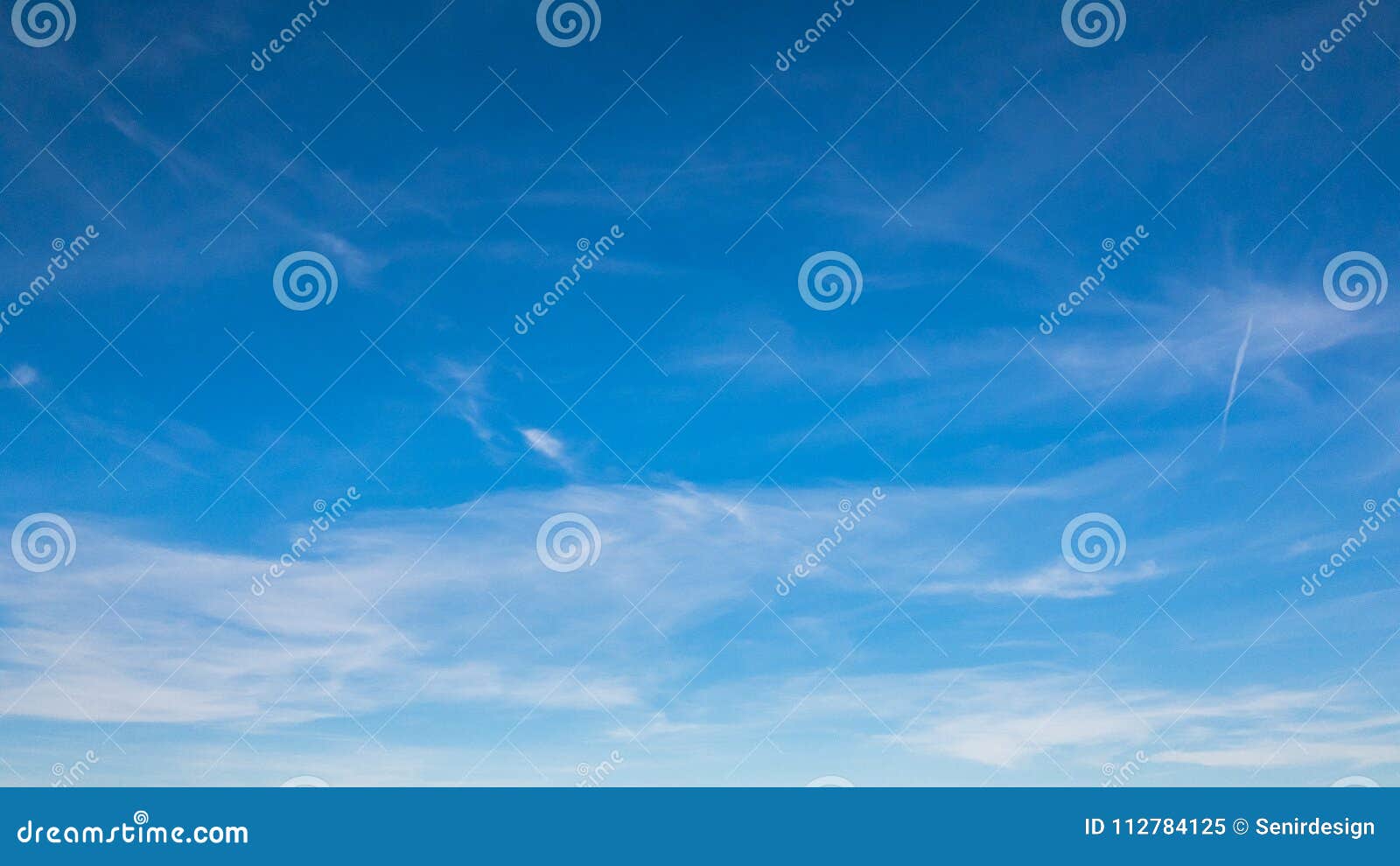 Blue Sky Cloudscape with Lots of Copy Space Stock Image - Image of ...