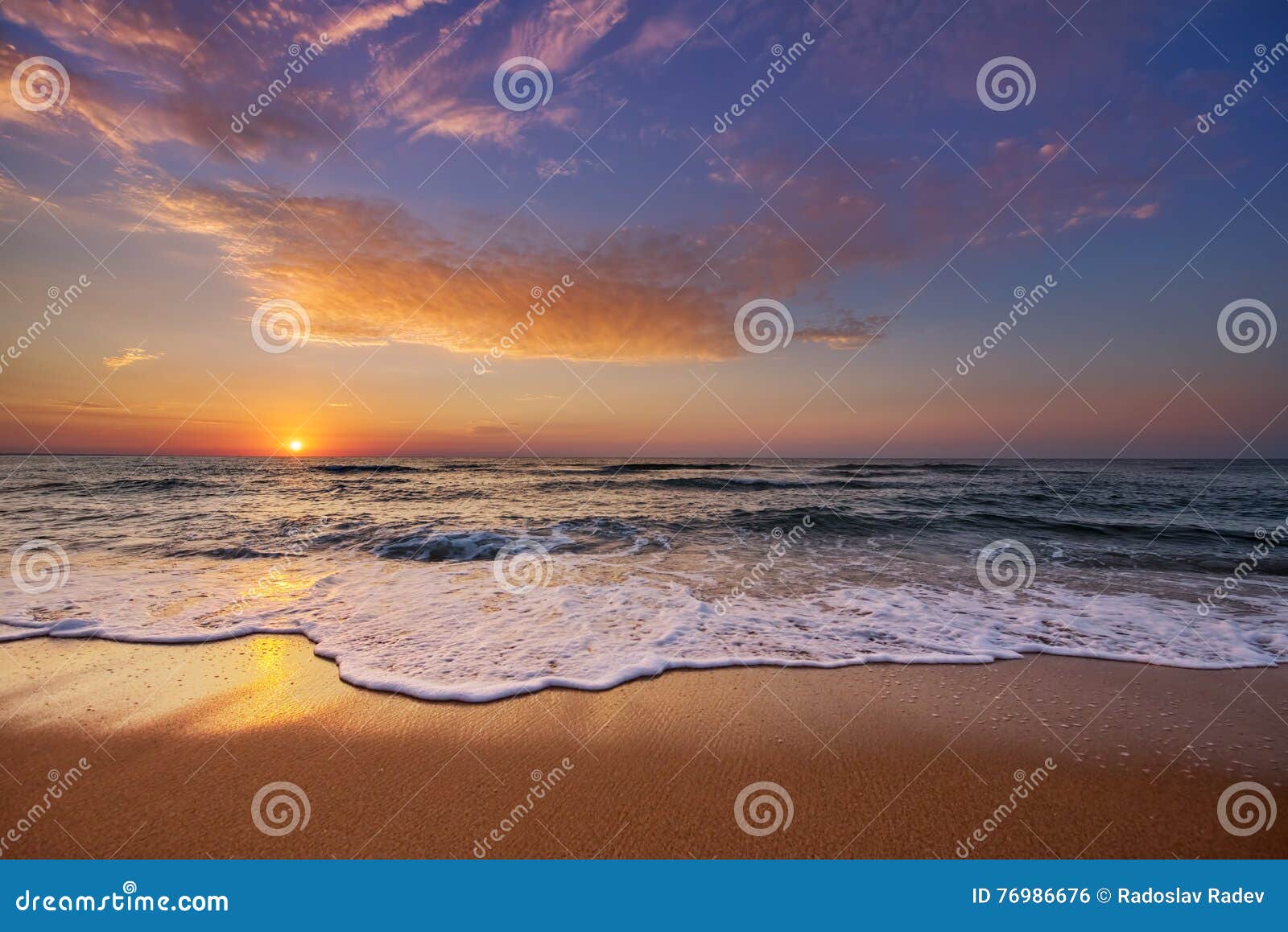 Beautiful Cloudscape Over the Ocean. Stock Photo - Image of light ...