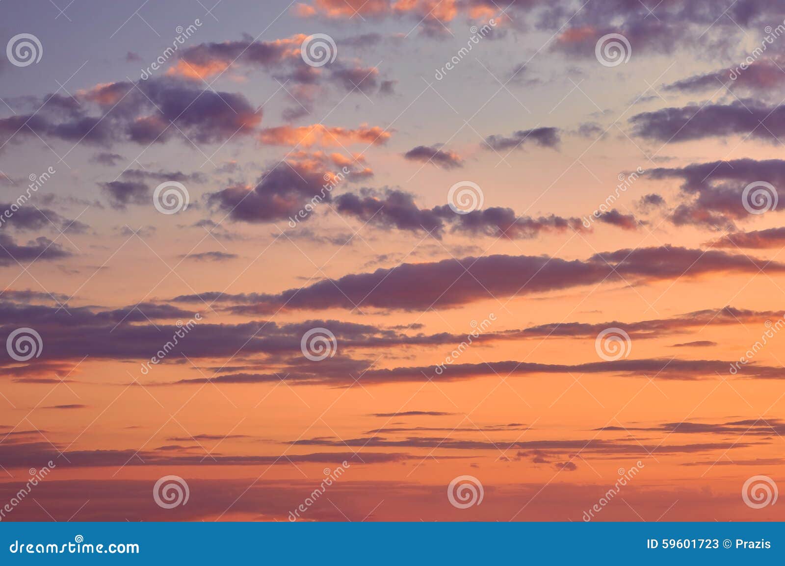 Beautiful Cloudy Evening Sky Stock Image - Image of peaceful, wallpaper ...