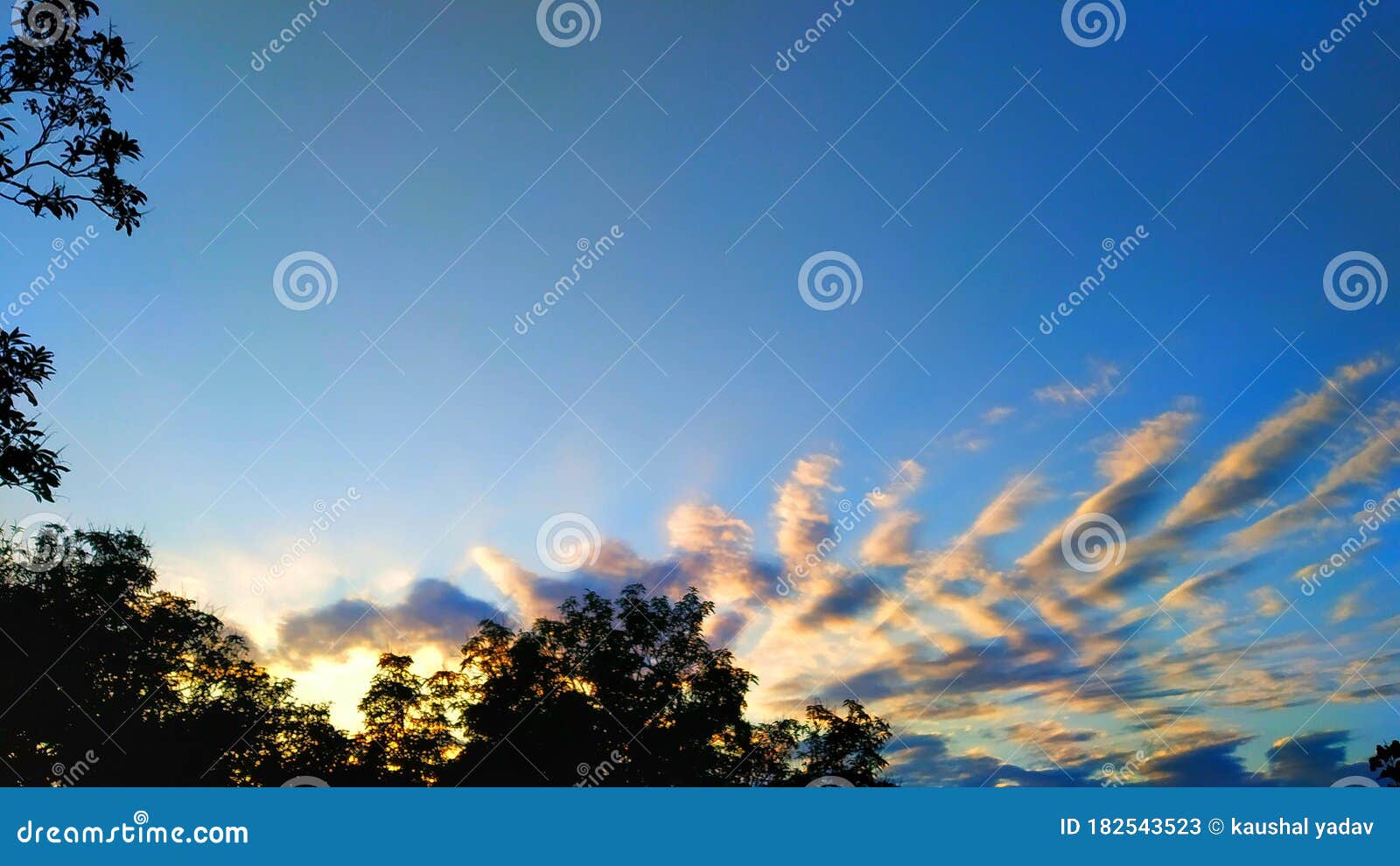 Beautiful Cloudy Nature and Mid Day Click Stock Image - Image of nature ...