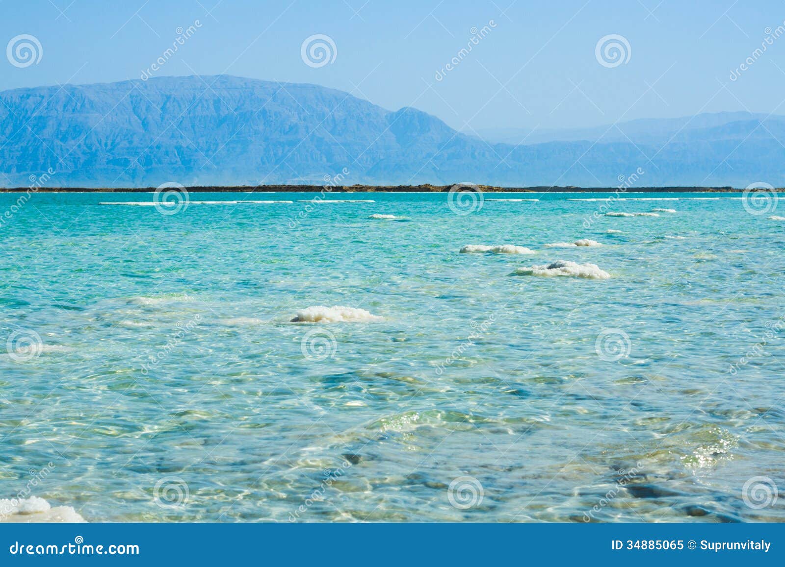 Beautiful Coast of the Dead Sea Stock Image - Image of desert, nature ...