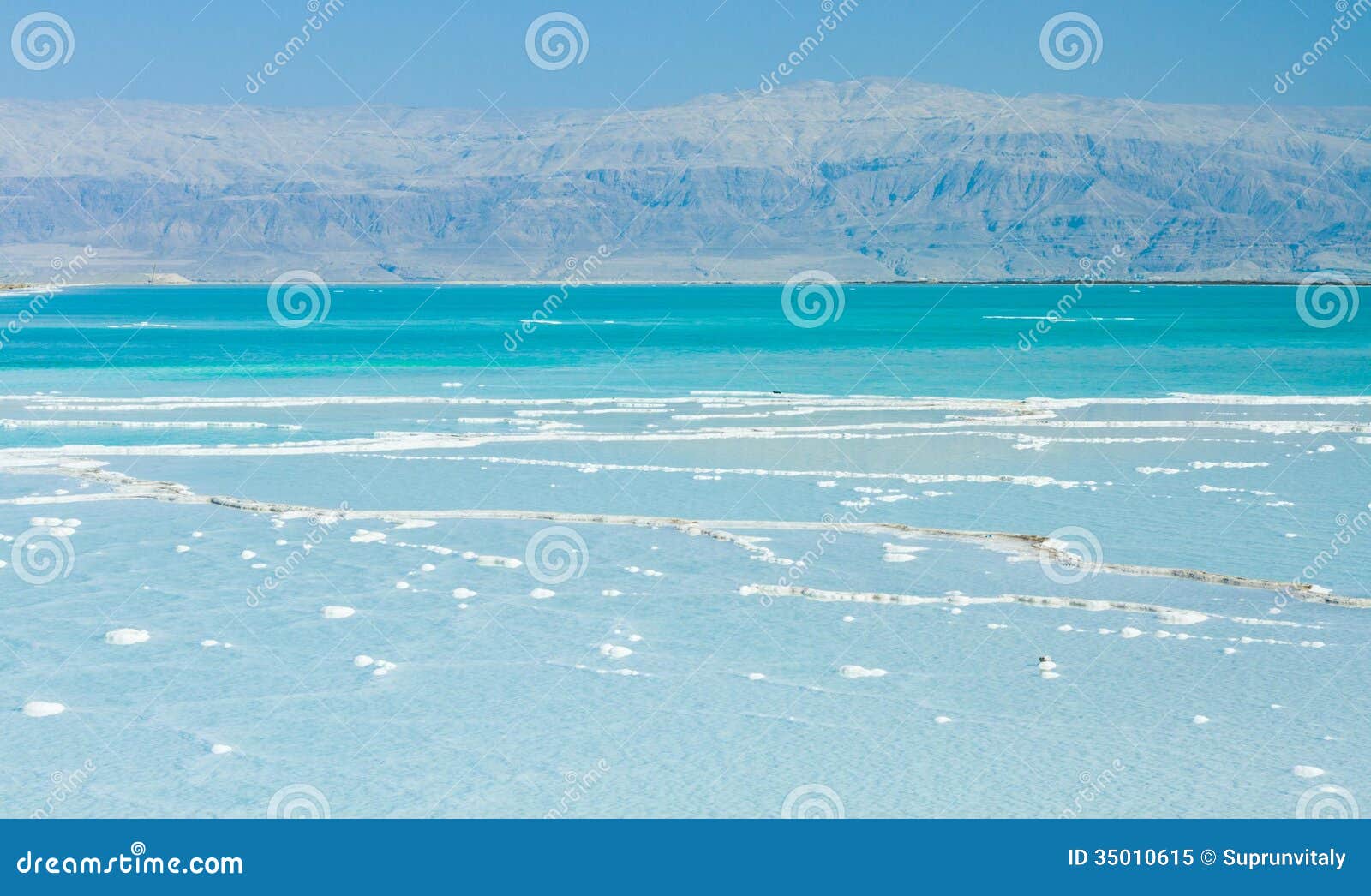 Beautiful Coast of the Dead Sea Stock Image - Image of famous, panorama ...