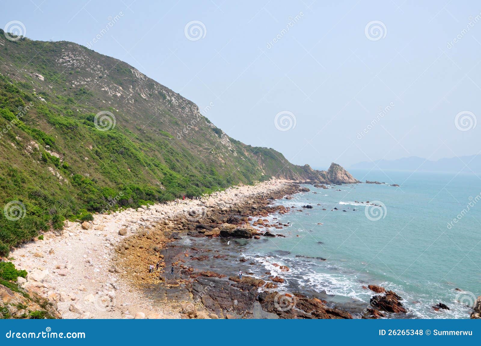Beautiful Coast Line stock photo. Image of blue, hill - 26265348