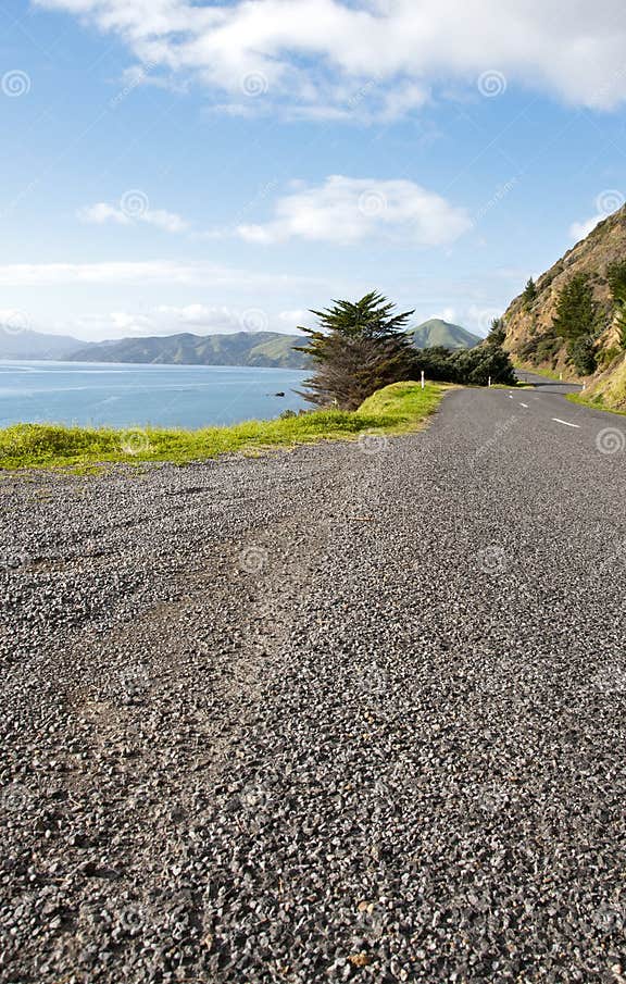 Beautiful Coastal Road stock image. Image of coromandel - 15224053