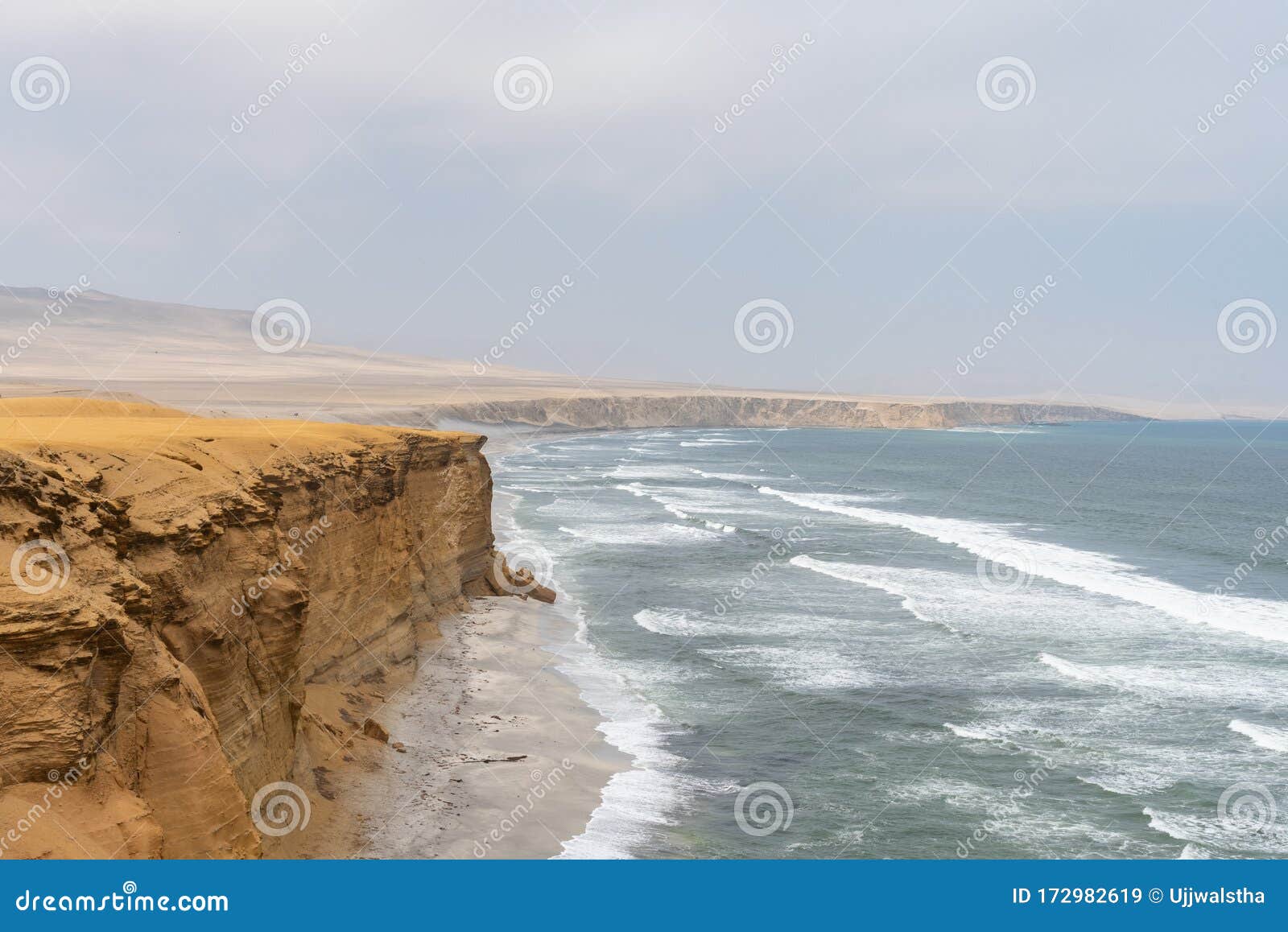 Beautiful Coastal View of Peru South America Stock Image - Image of ...