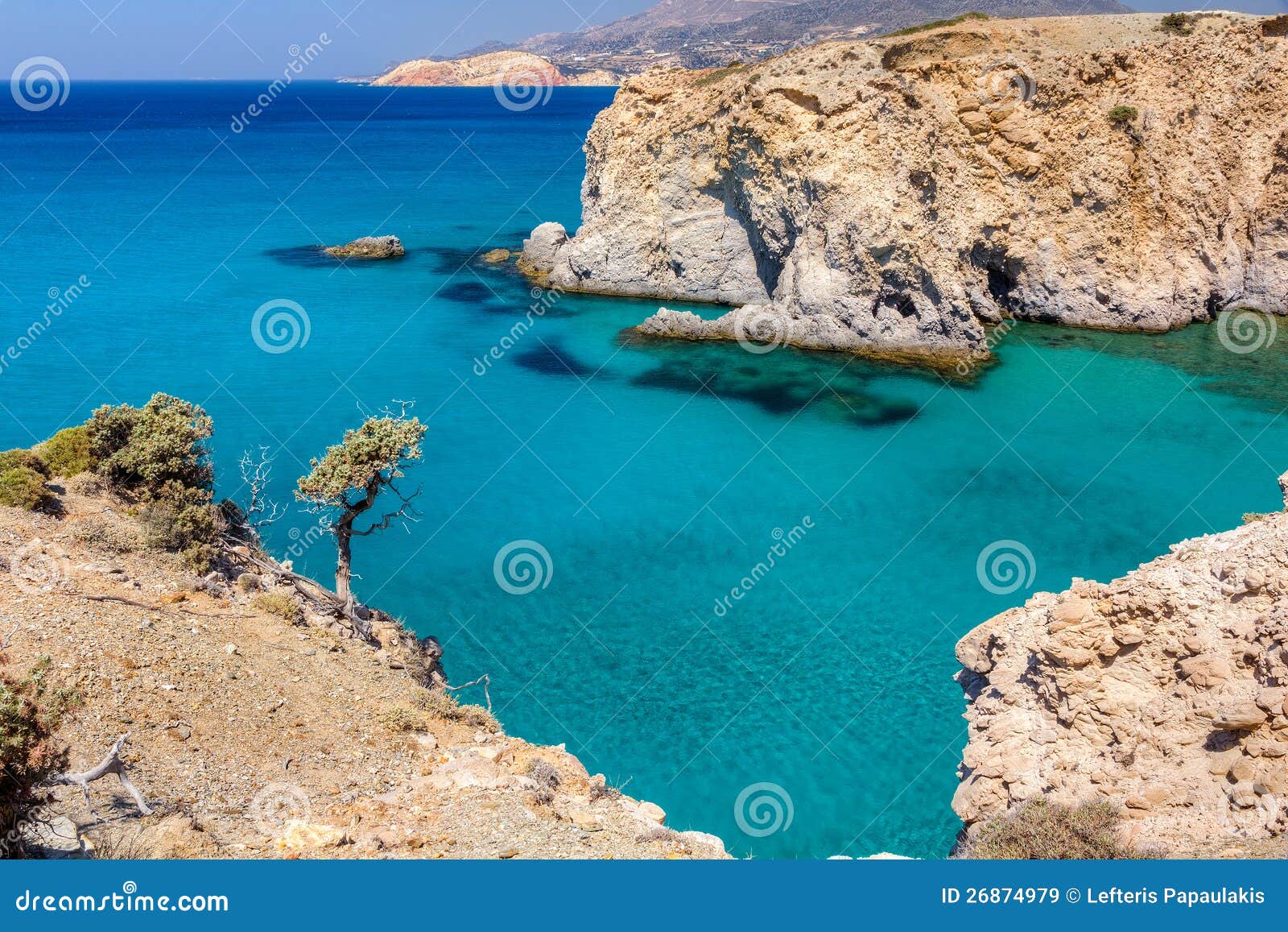 Beautiful Coastline, Milos Island, Greece Stock Image - Image of greece ...