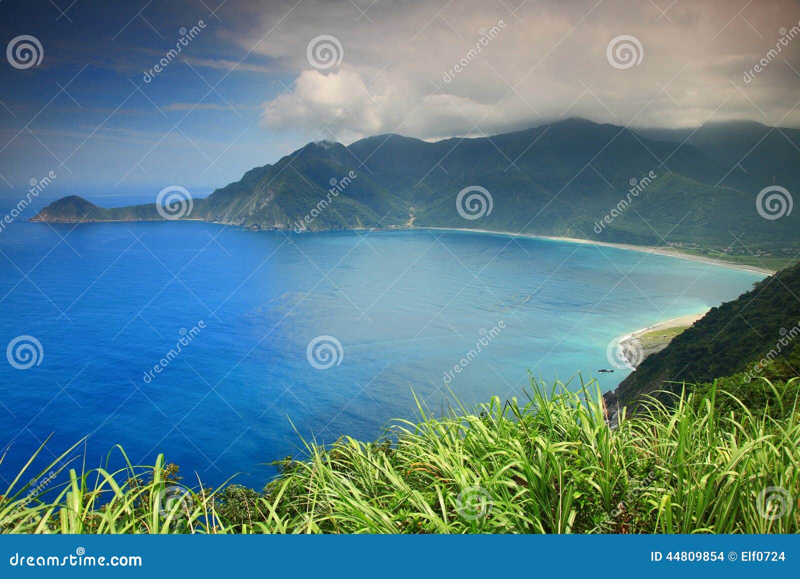 Beautiful Coastline in Yilan, Taiwan Stock Photo - Image of island ...