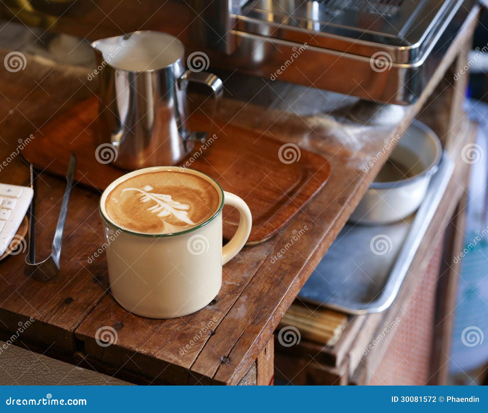 Beautiful coffee art stock photo. Image of grass, fresh - 30081572