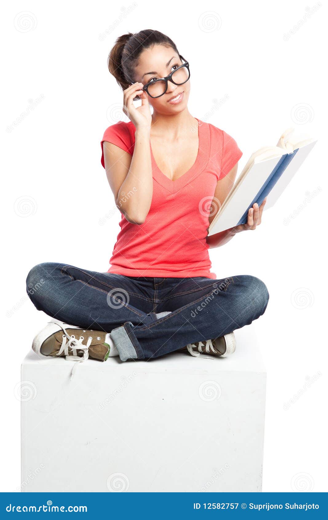 Beautiful college student stock image. Image of beautiful - 12582757