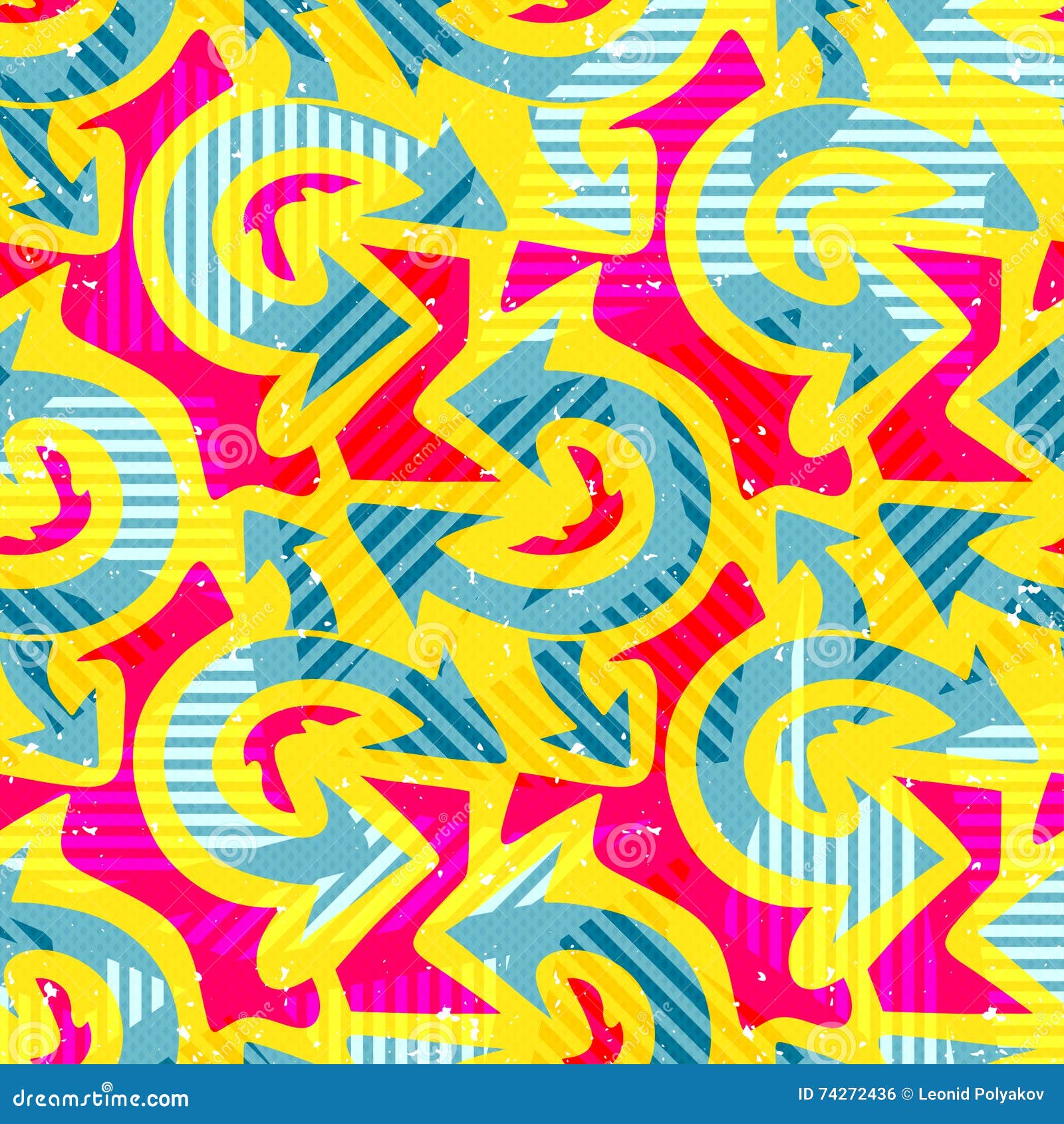 Beautiful Color Abstract Pattern Vector Illustration of Graffiti Stock ...