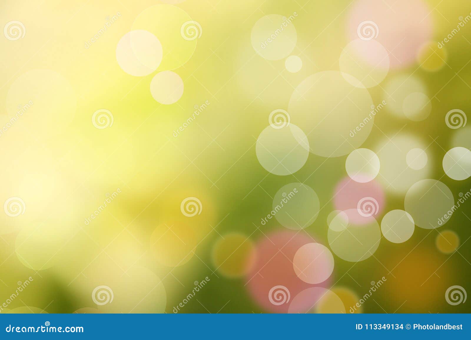 Beautiful Color Bokeh Background, Abstract Spring Background Wit Stock ...